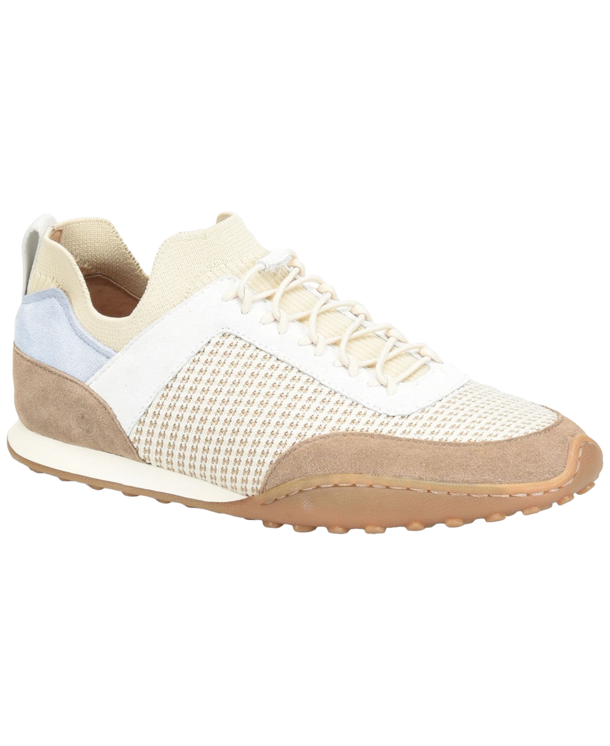 Click here for Born Womens Aire Lace Up Sneakers - Taupe Knit Com... prices