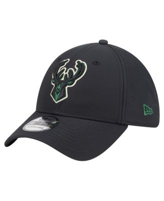 New Era Men's Black Milwaukee Bucks Night 39THIRTY Flex Hat - Macy's