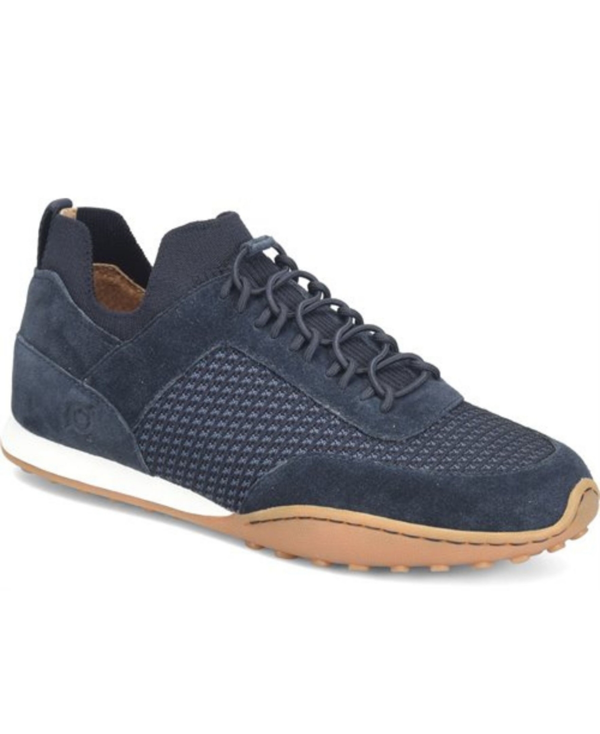 Click here for Born Womens Aire Lace Up Sneakers - Navy Blue Knit... prices