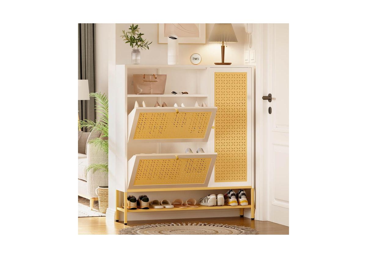 Click here for Aecojoy Shoe Storage Cabinet with 2 Flip Drawers -... prices