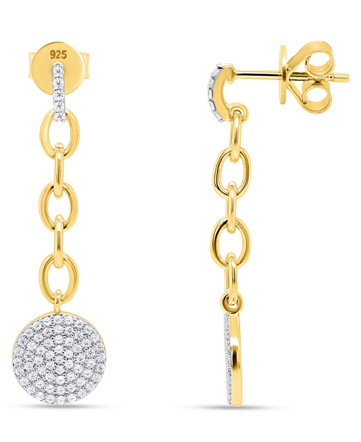 Click here for Macys White Diamond Drop Earrings (1/2 ct. t.w.) i... prices