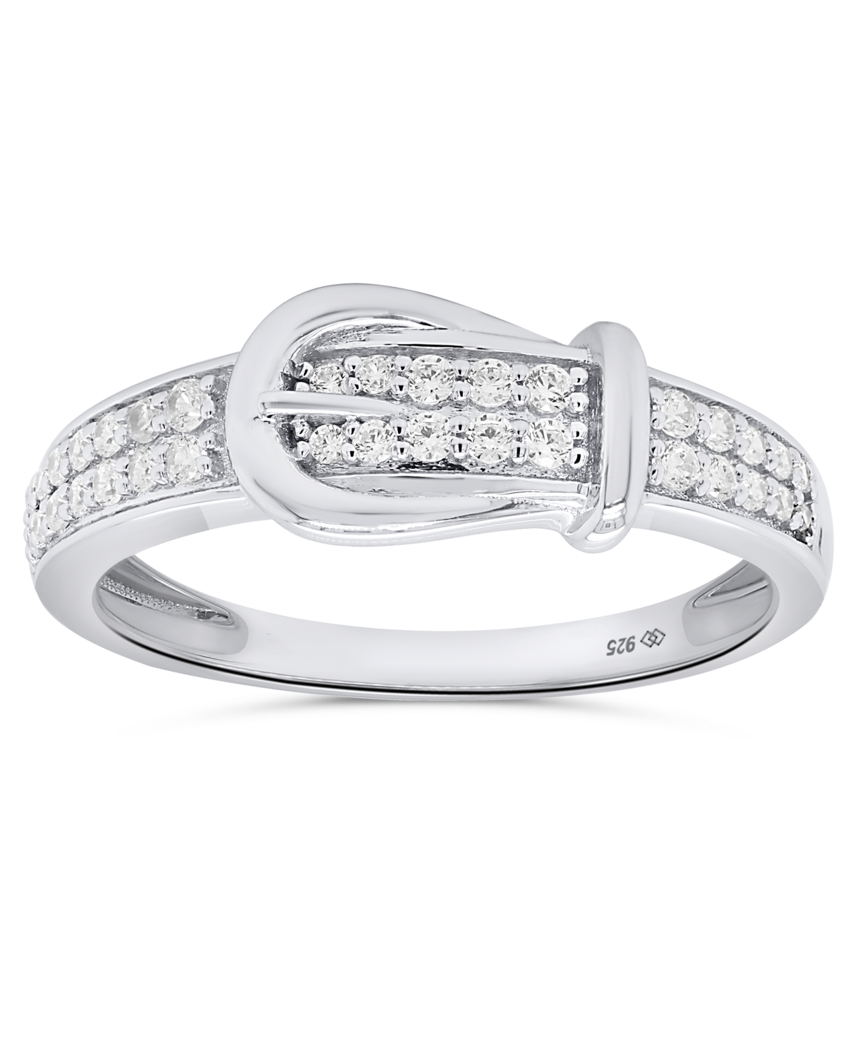 Click here for Macys White Diamond Ring (1/4 ct. t.w.) in Sterlin... prices