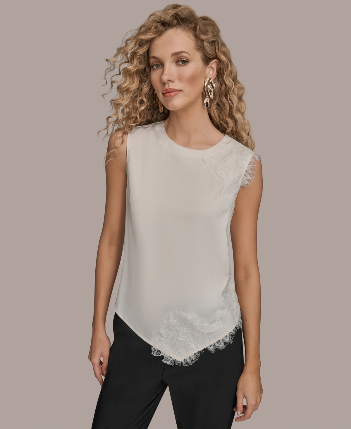 Click here for Donna Karan New York Womens Sleeveless Embellished... prices