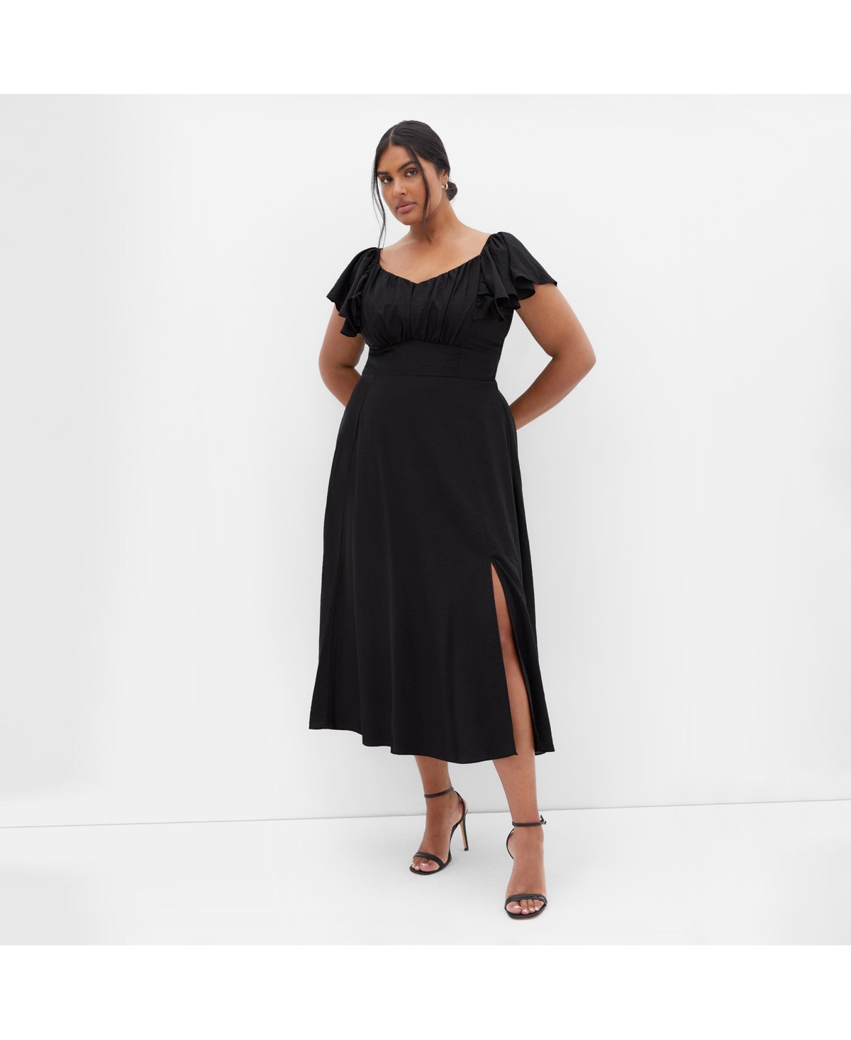 Click here for City Chic Womens Alisia Dress - Black prices