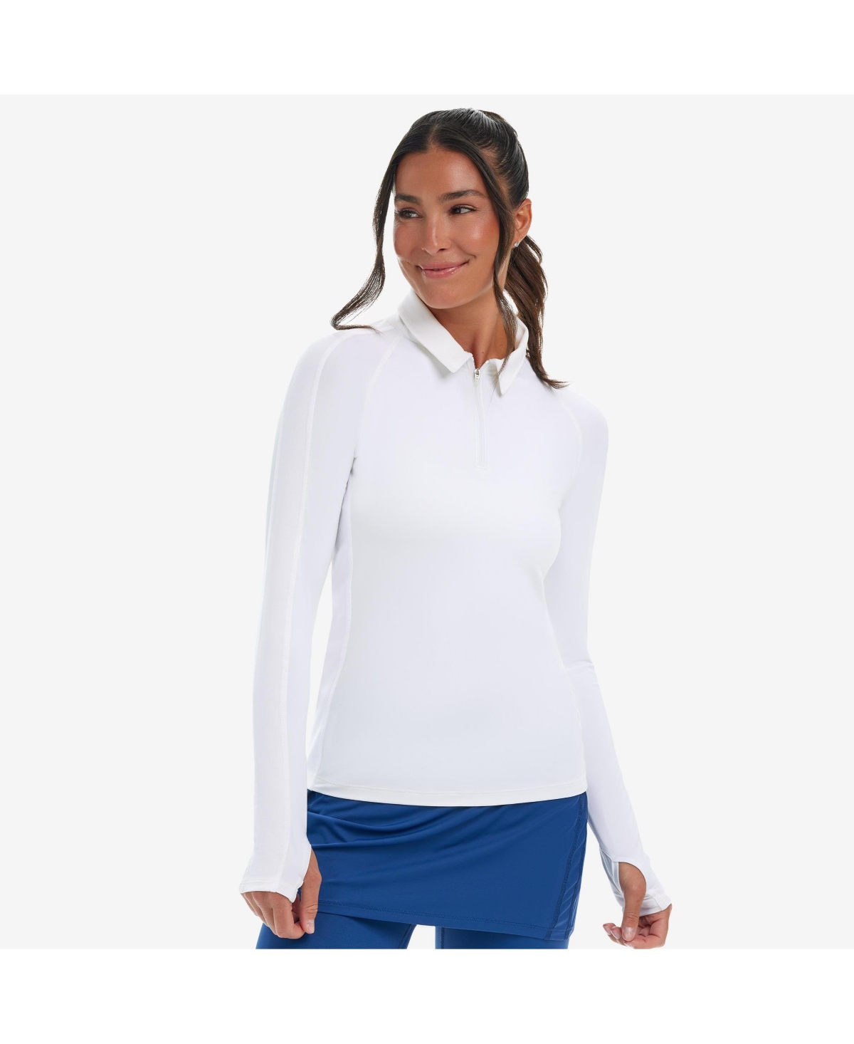 Click here for BloqUV Womens Upf 50+ Sun Protective Quarter Zip P... prices