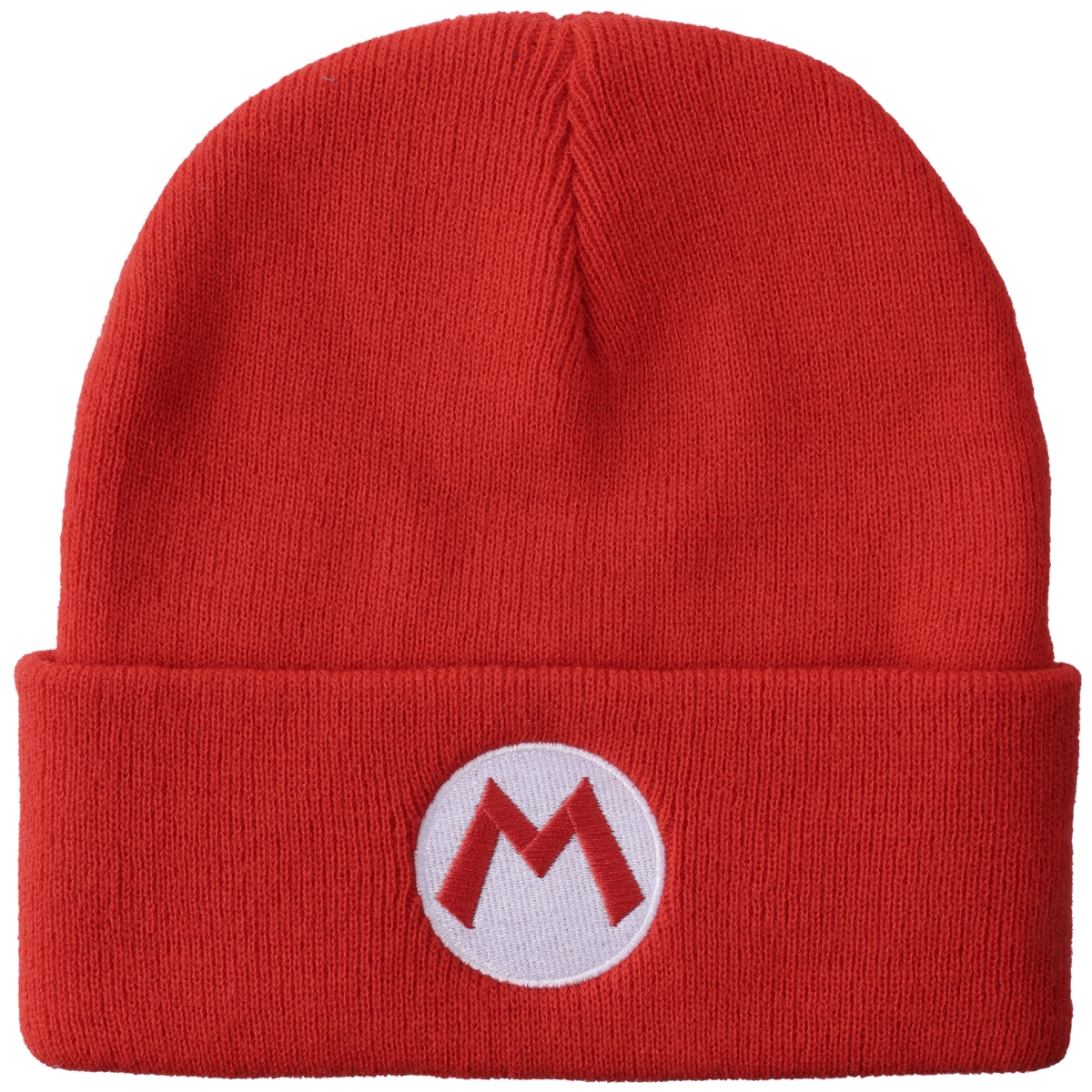 Click here for Super Mario Mens Embroidered M Logo On Red Cuff Be... prices