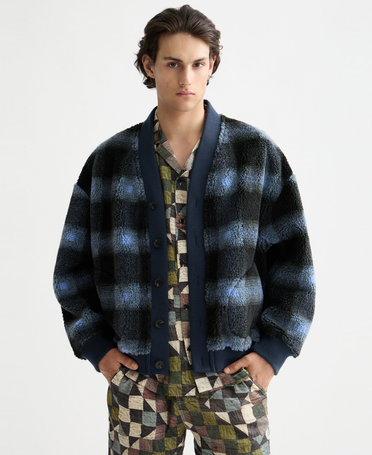 Click here for Scotch & Soda Mens V-Neck Cardigan Sweater - Thyme prices