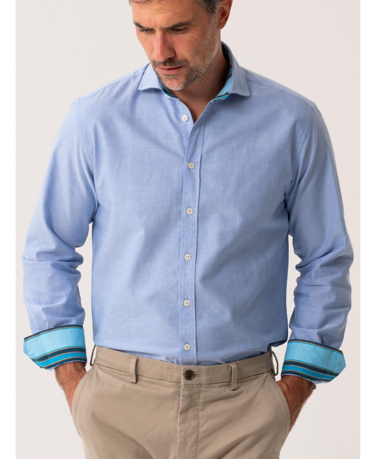 Click here for Koy Clothing Mens Button up Shirt - Blue prices