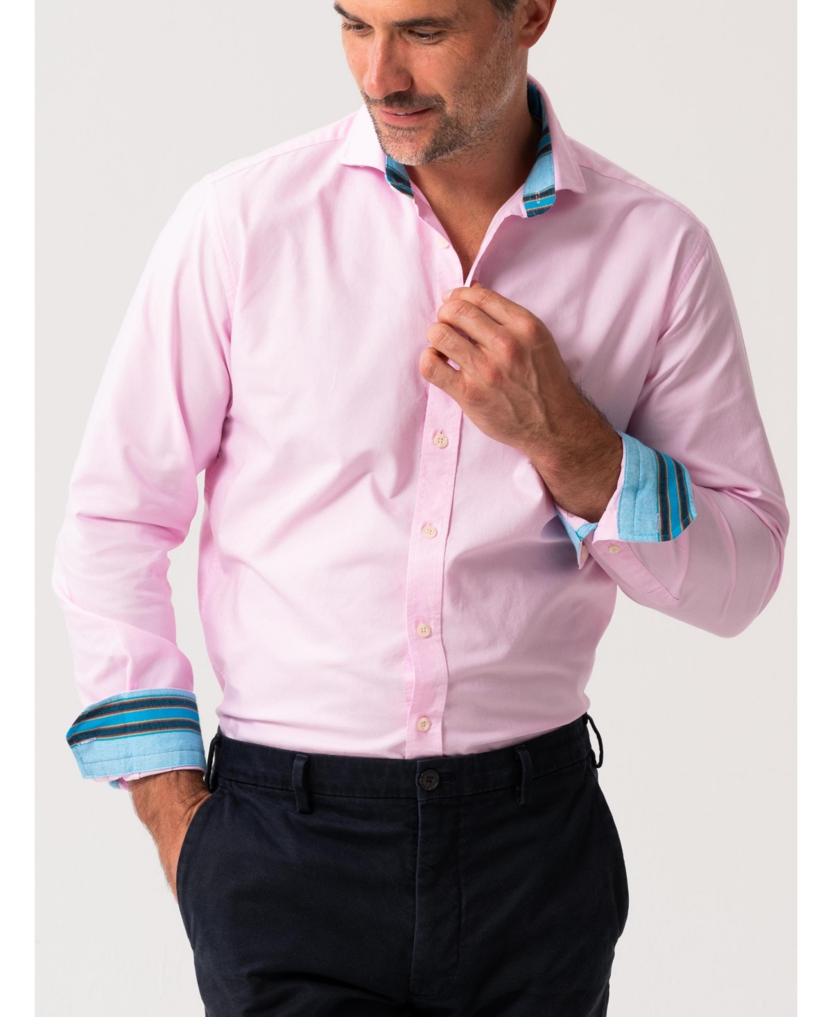 Click here for Koy Clothing Mens Button up Shirt - Pink prices