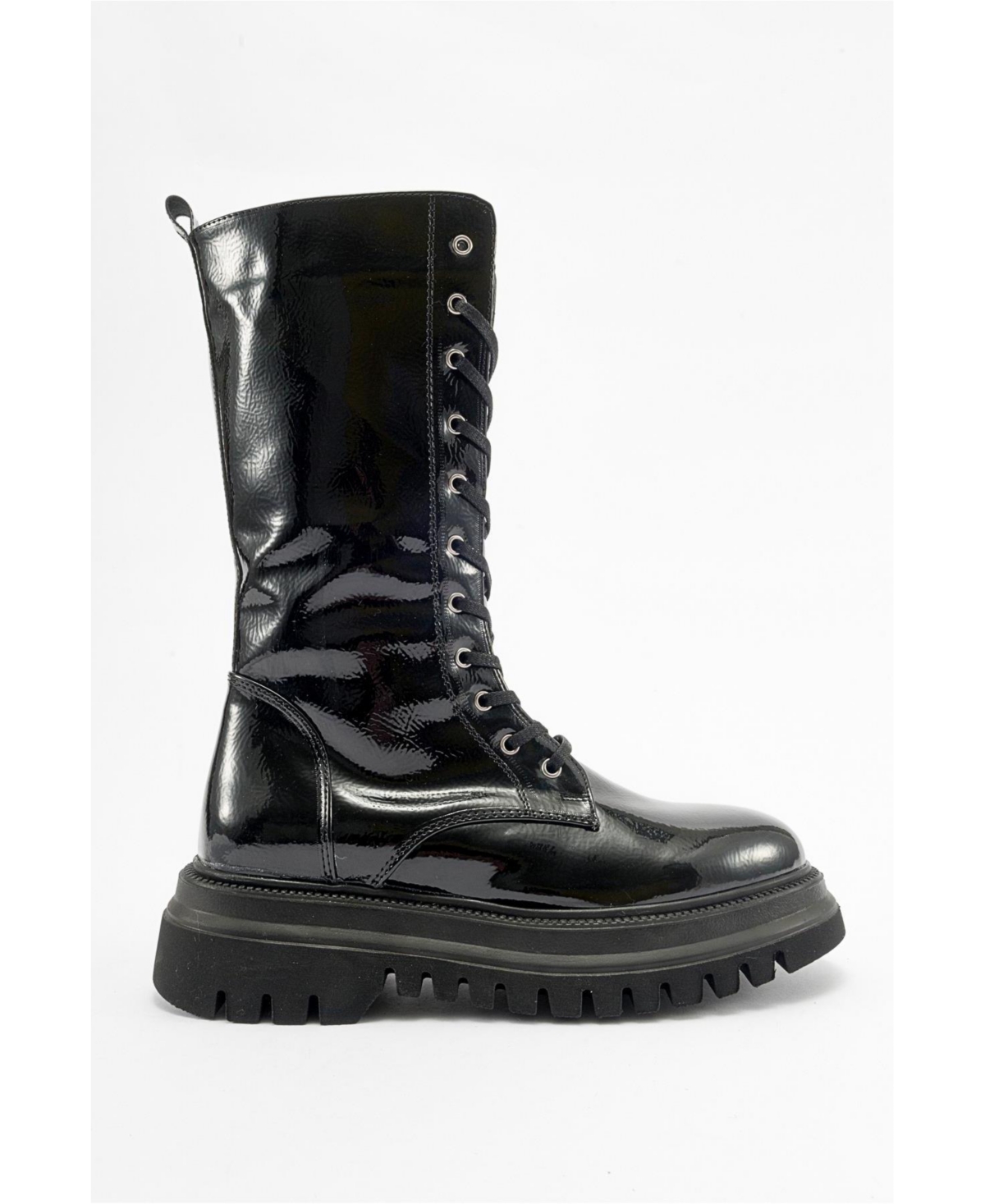 Click here for Prologue Shoes Piola Patent Combat Boot (Women) -... prices