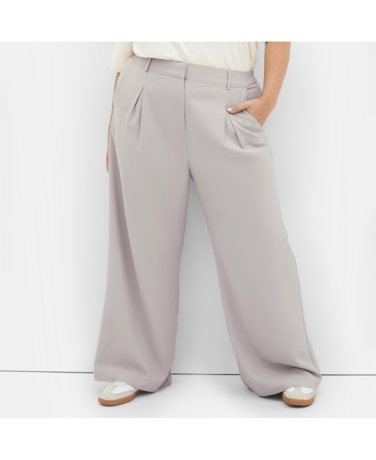 Click here for City Chic Plus Size Jordan Pant - Grey prices