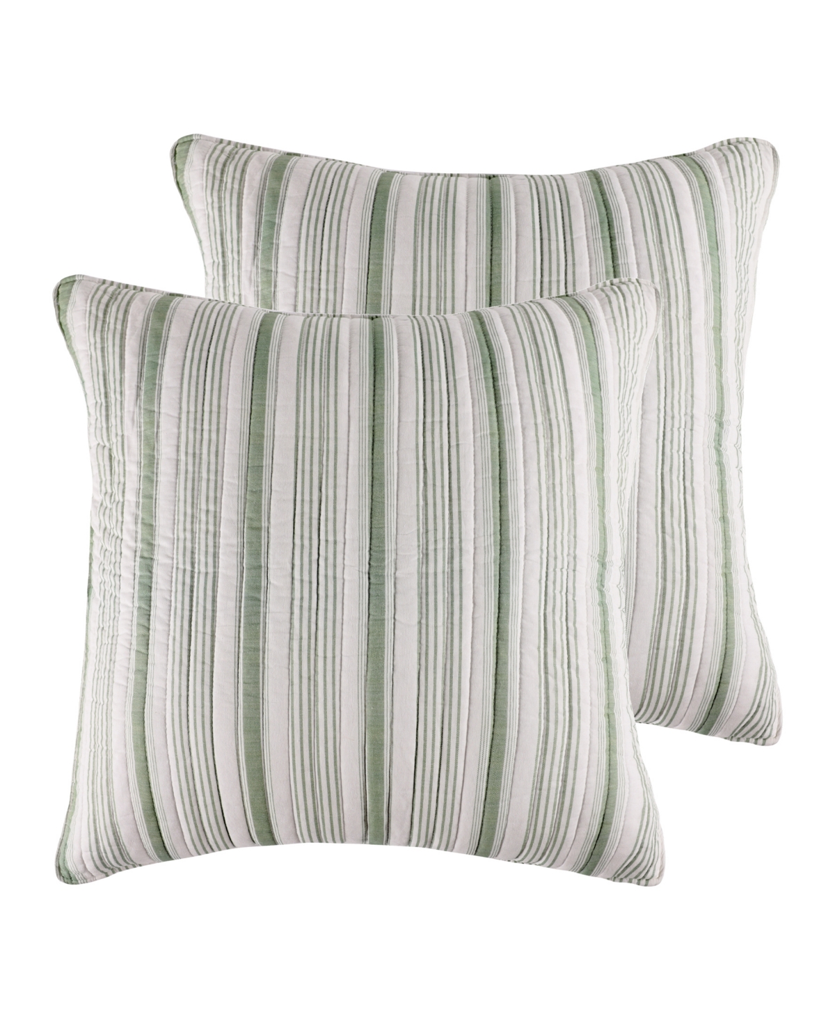 Click here for Levtex Camden Stripe 2-Pc. Sham Set  European - Gr... prices