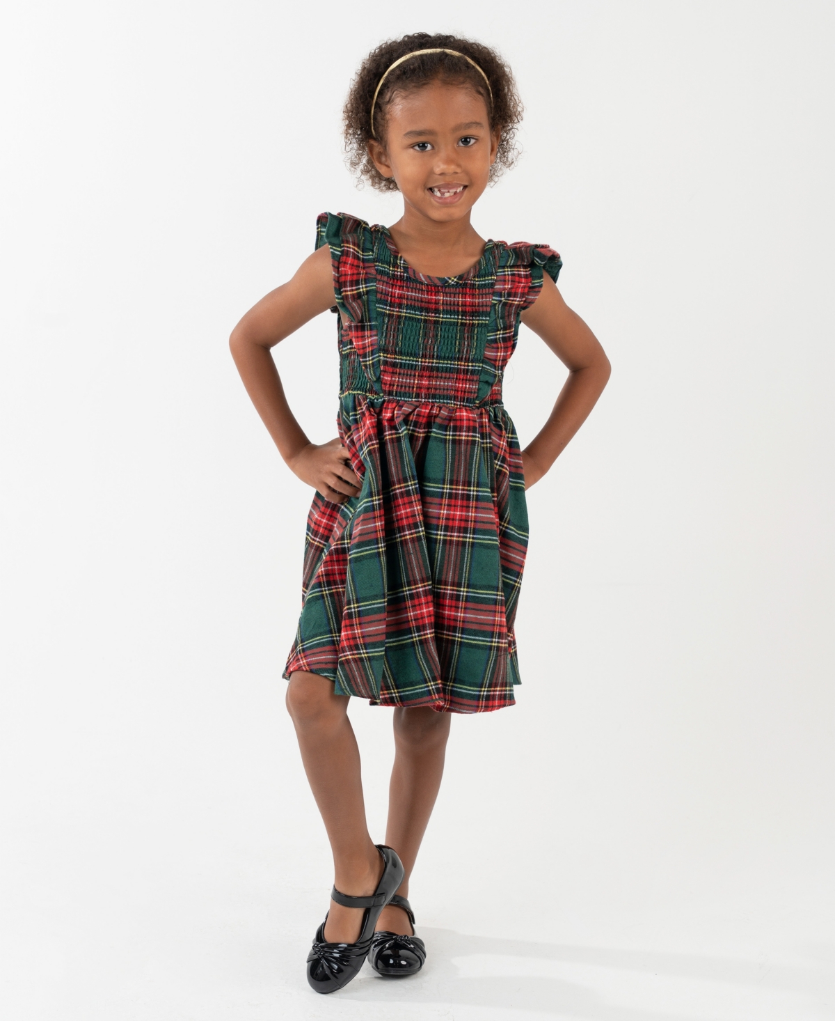 Click here for Rare Editions Girls 2T-6X Sleeveless Smocked Dress... prices