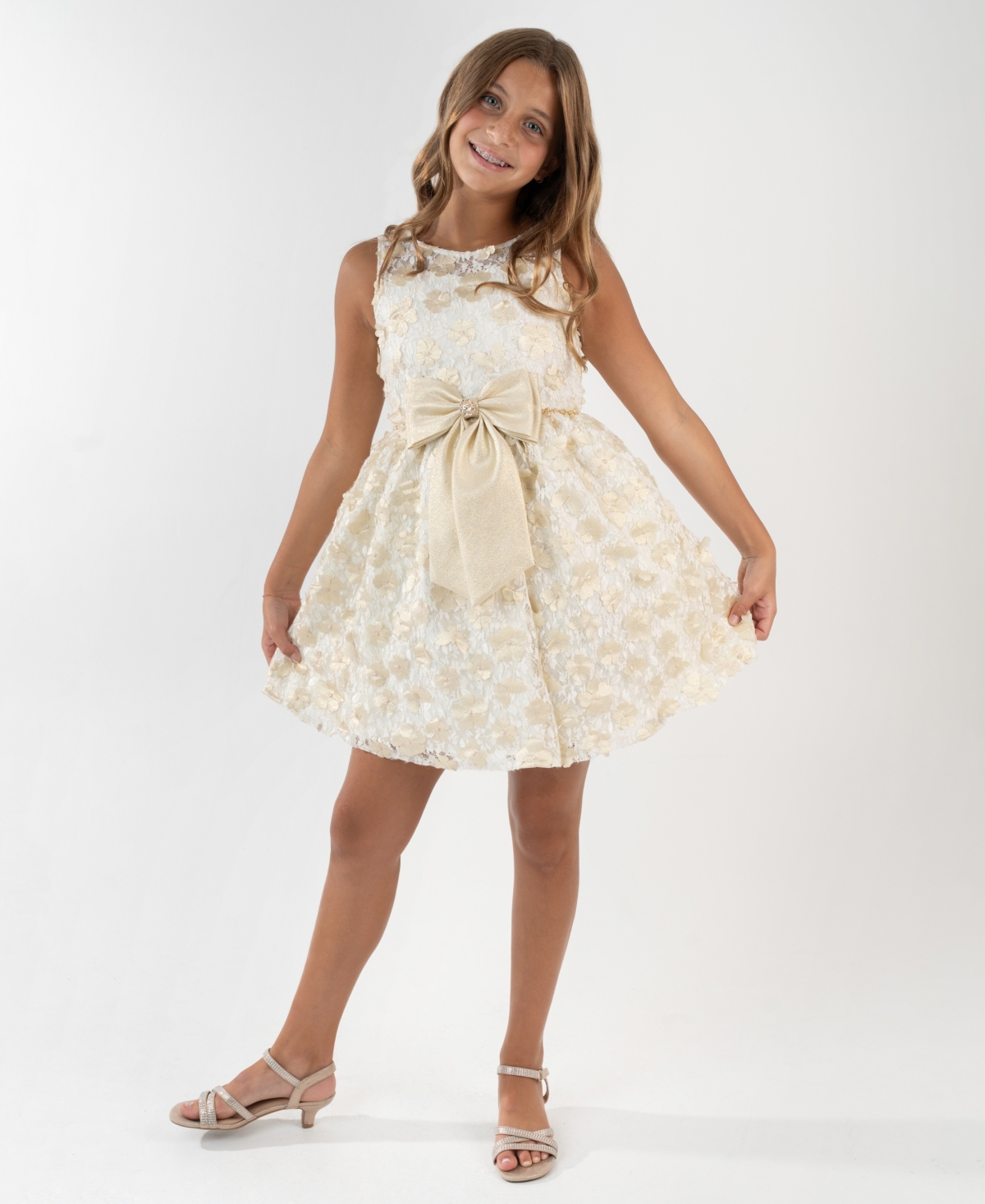 Click here for Rare Editions Girls 7-16 Soutache Illusion Bodice... prices