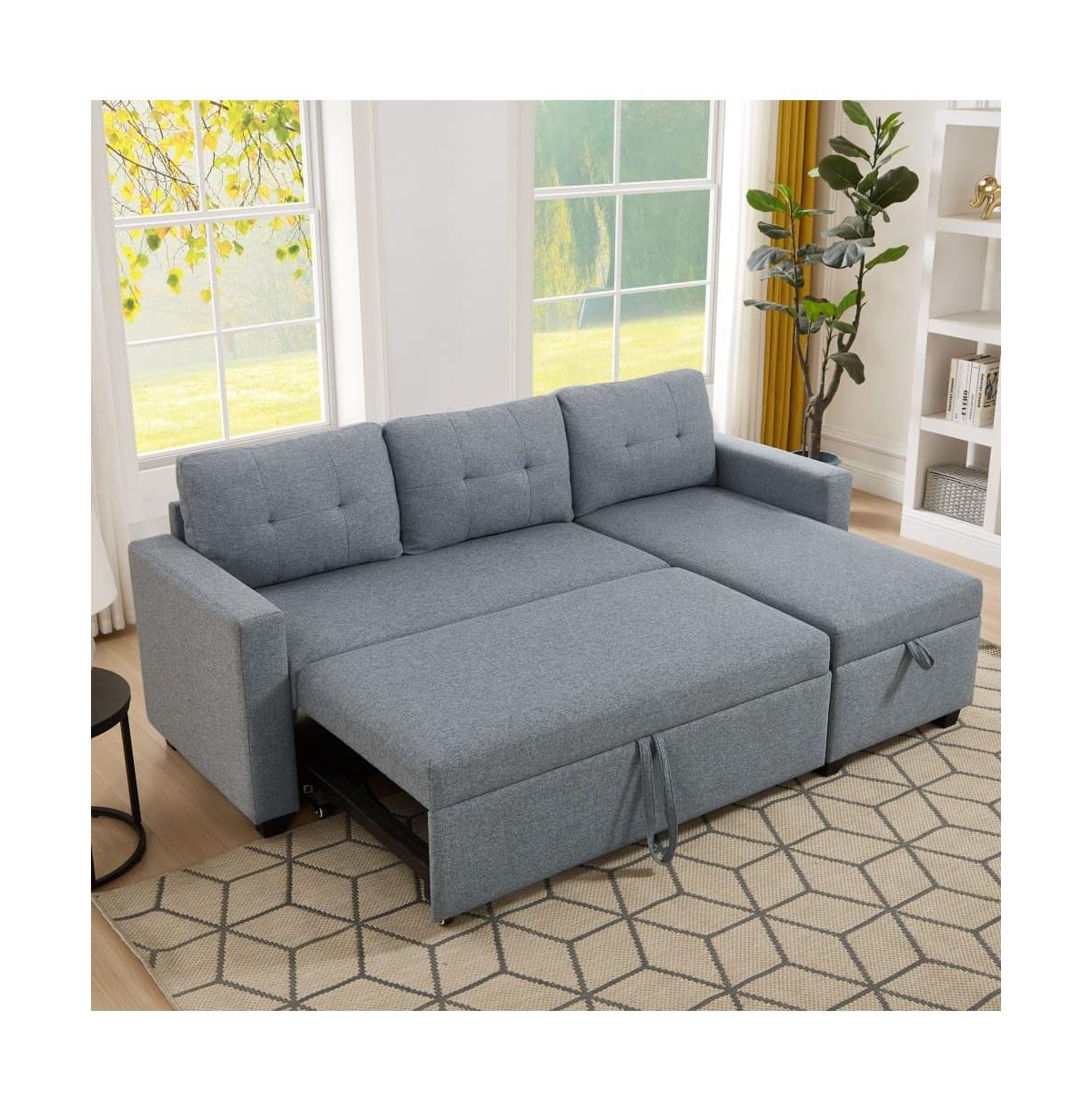 Click here for Convertible Pull-Out Sofa Bed with Reversible Stor... prices