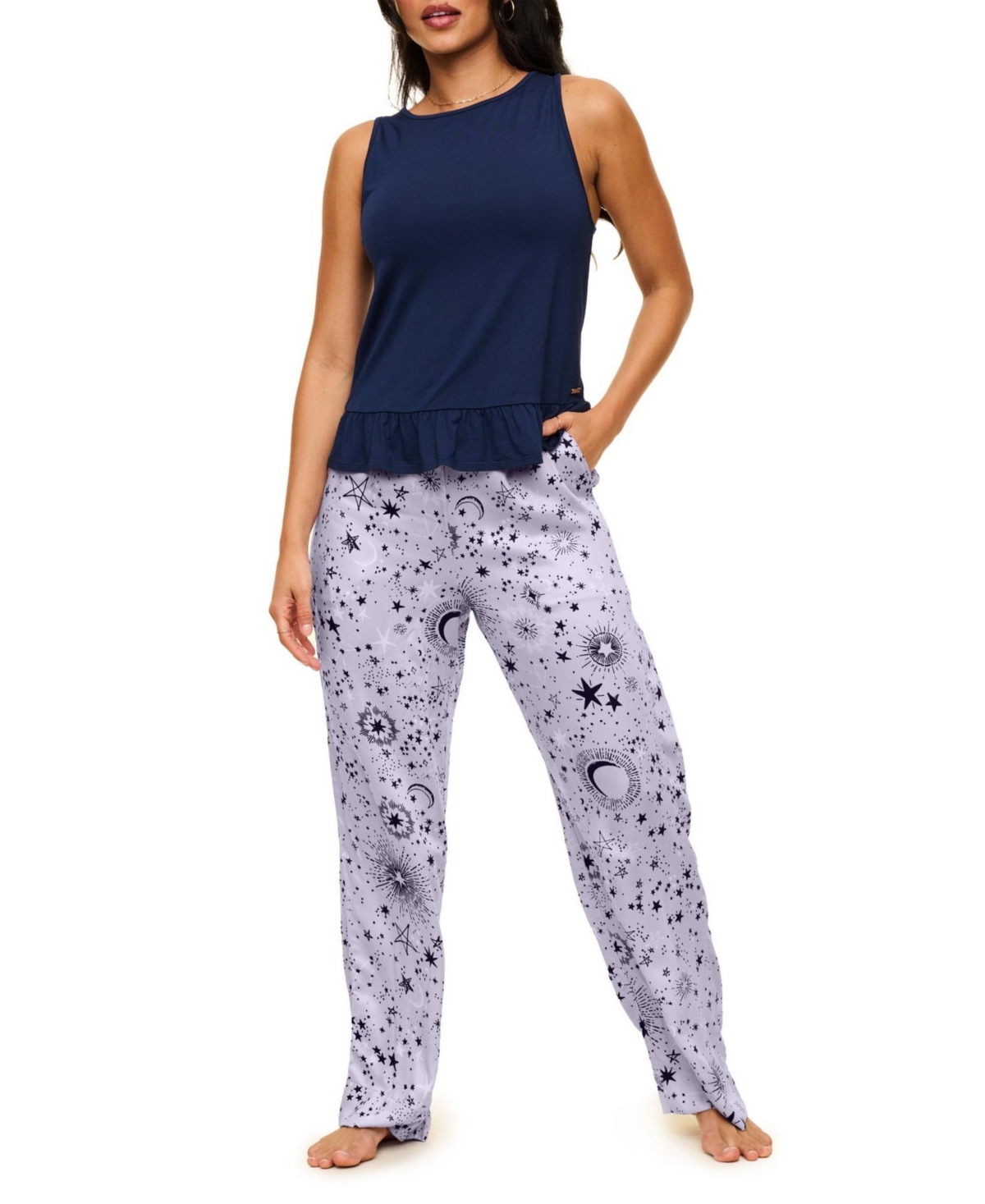 Click here for Adore Me Womens Aerys Pajama Tank & Pants Set - No... prices