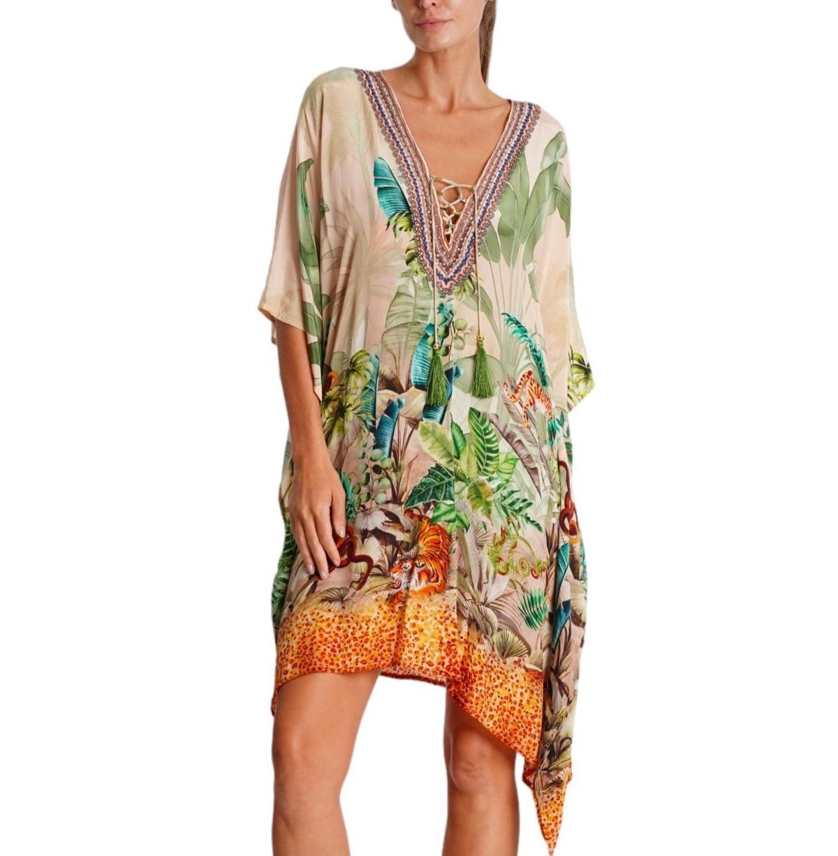 Click here for La Moda Clothing Womens short kaftan prices