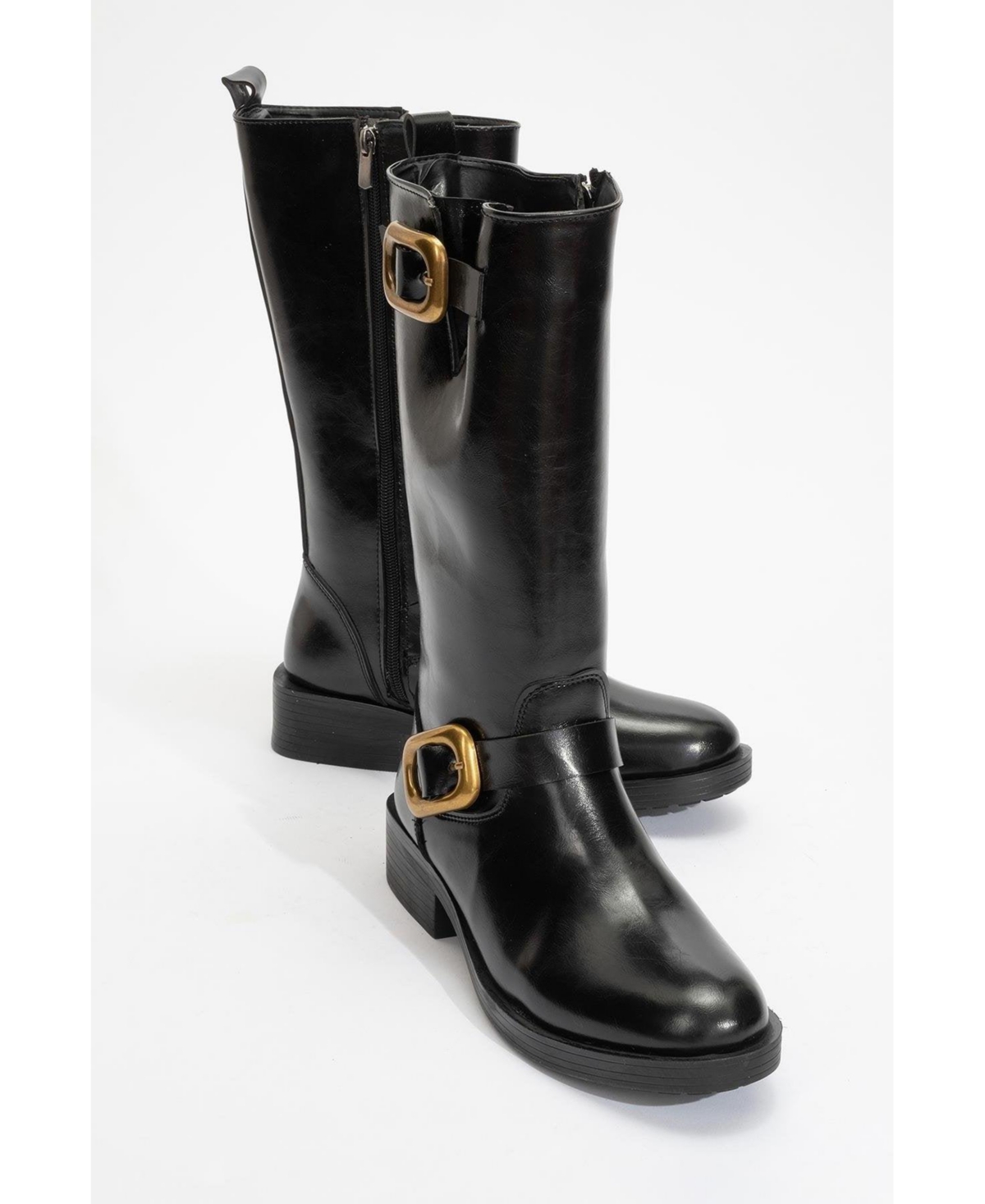 Click here for Prologue Shoes Grand Buckled Boot (Women) - Black... prices