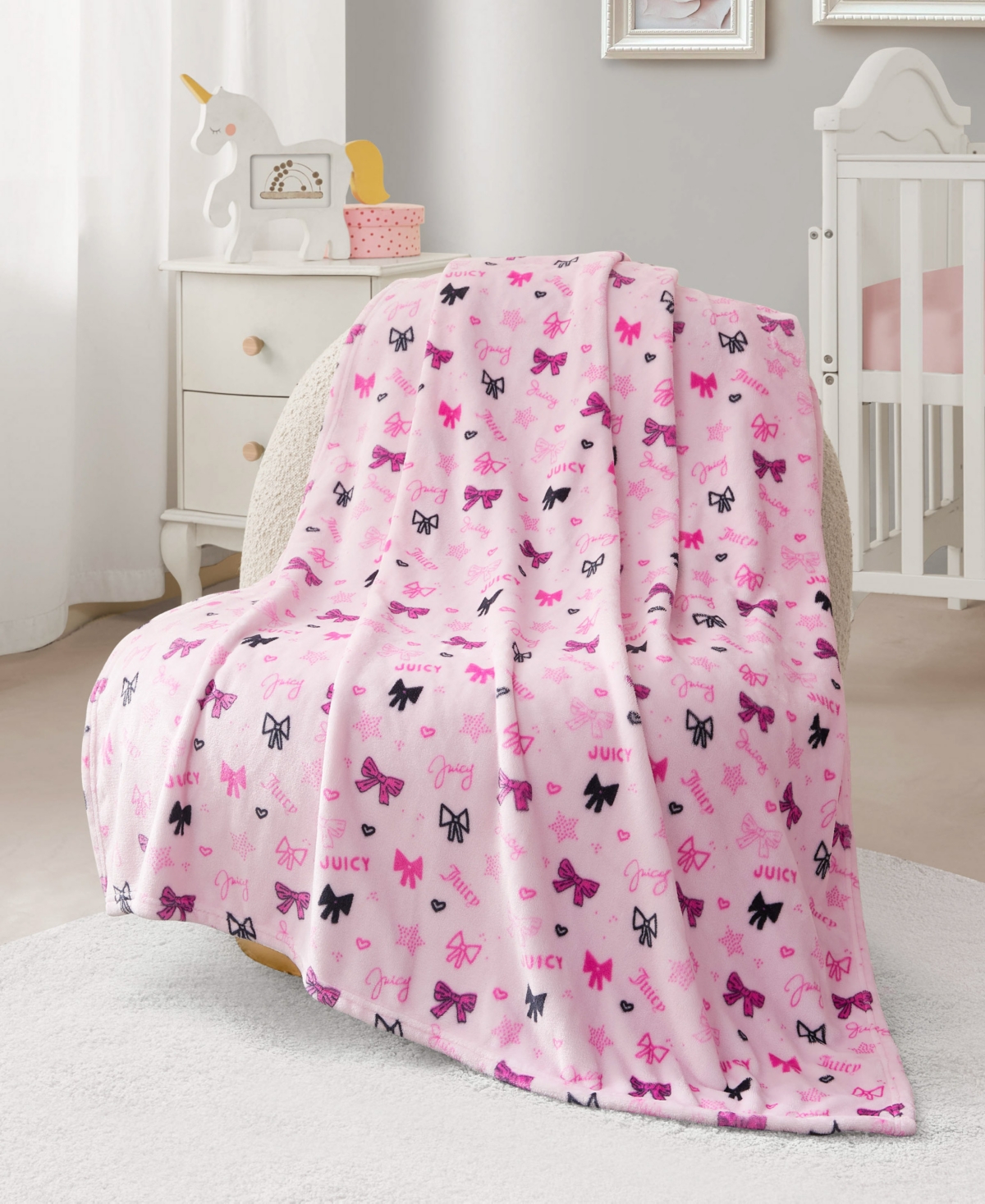 Click here for Juicy Couture Baby Plush Throw Blankets  40 x 50 -... prices