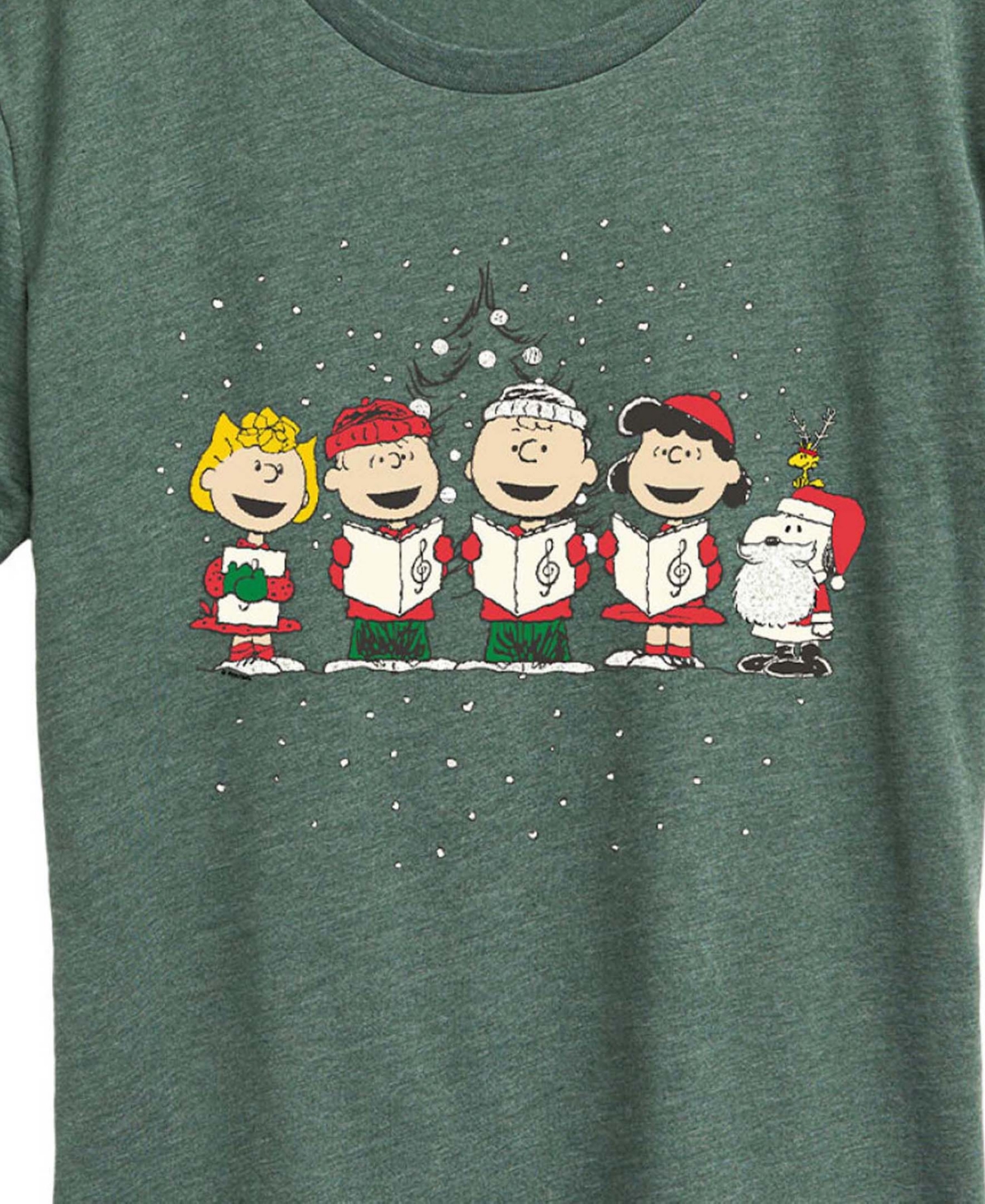 Click here for Peanuts Gang Christmas Caroling Womens Short Sleev... prices