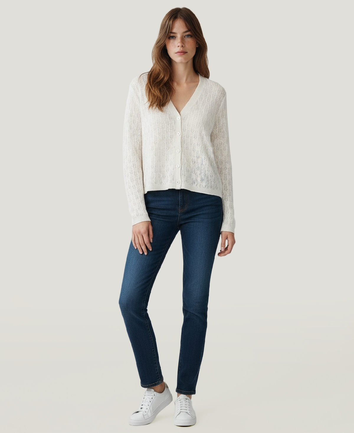Click here for Naadam Womens Pointelle Long Sleeves Cardigan Swea... prices