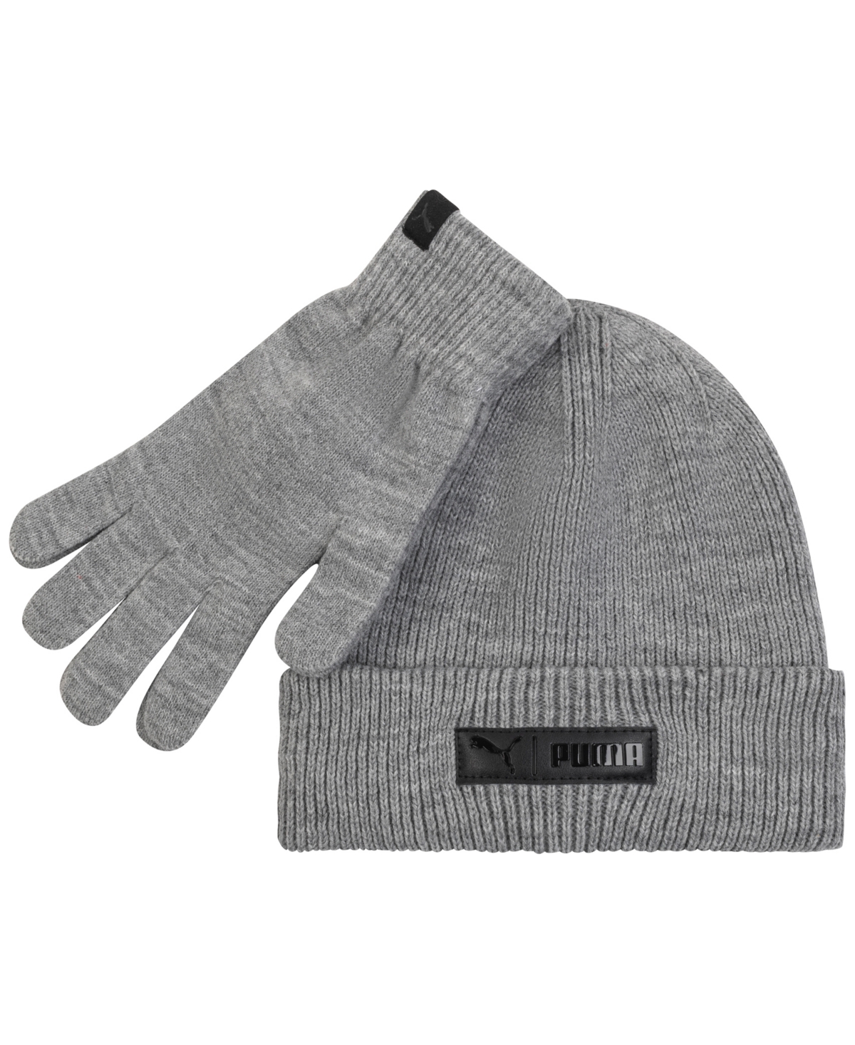 Click here for Puma Mens 2-Piece Cuff Beanie and Gloves Set - Med... prices