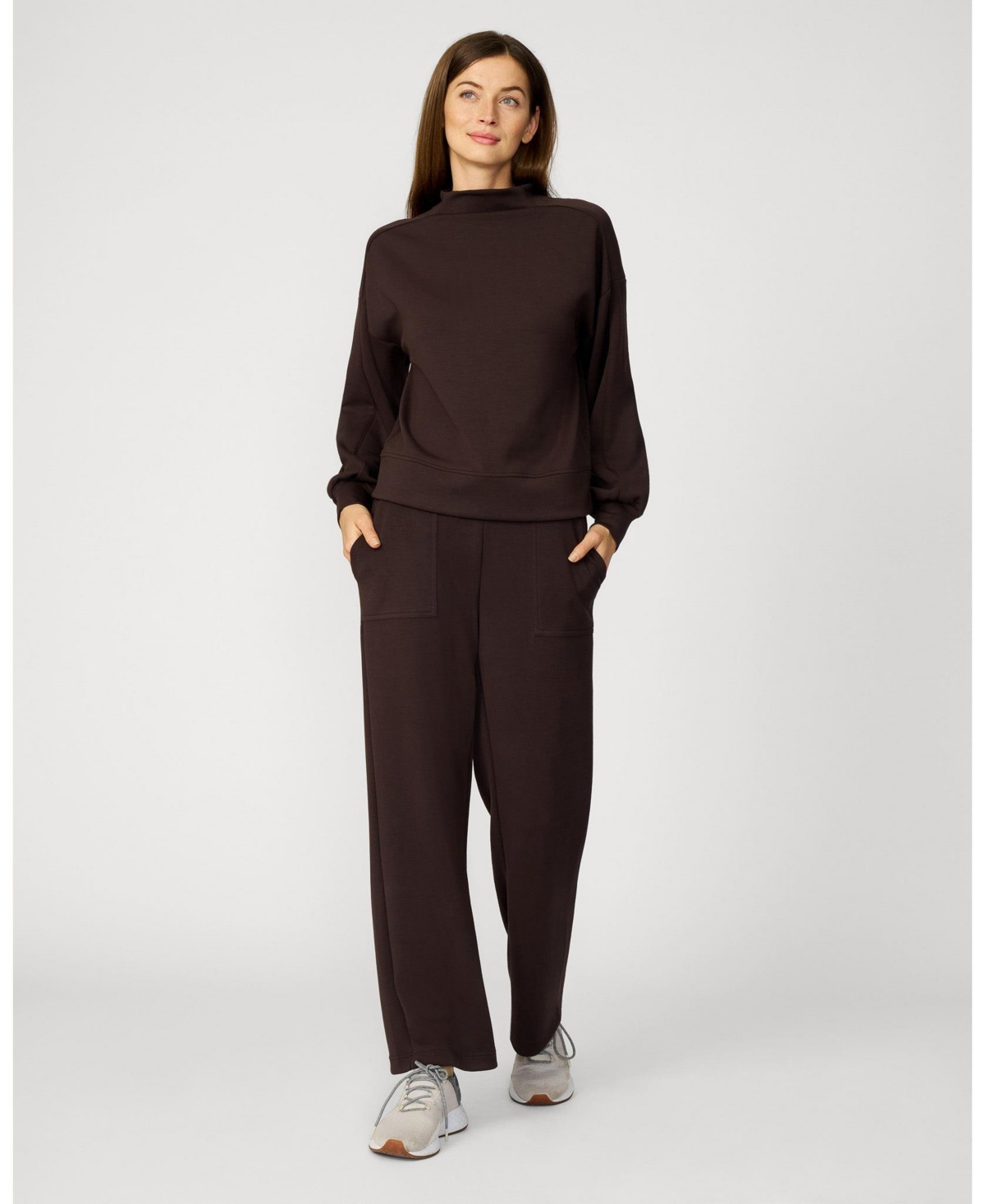 Click here for Cable & Gauge Womens Mockneck Modal Top & Wide Leg... prices