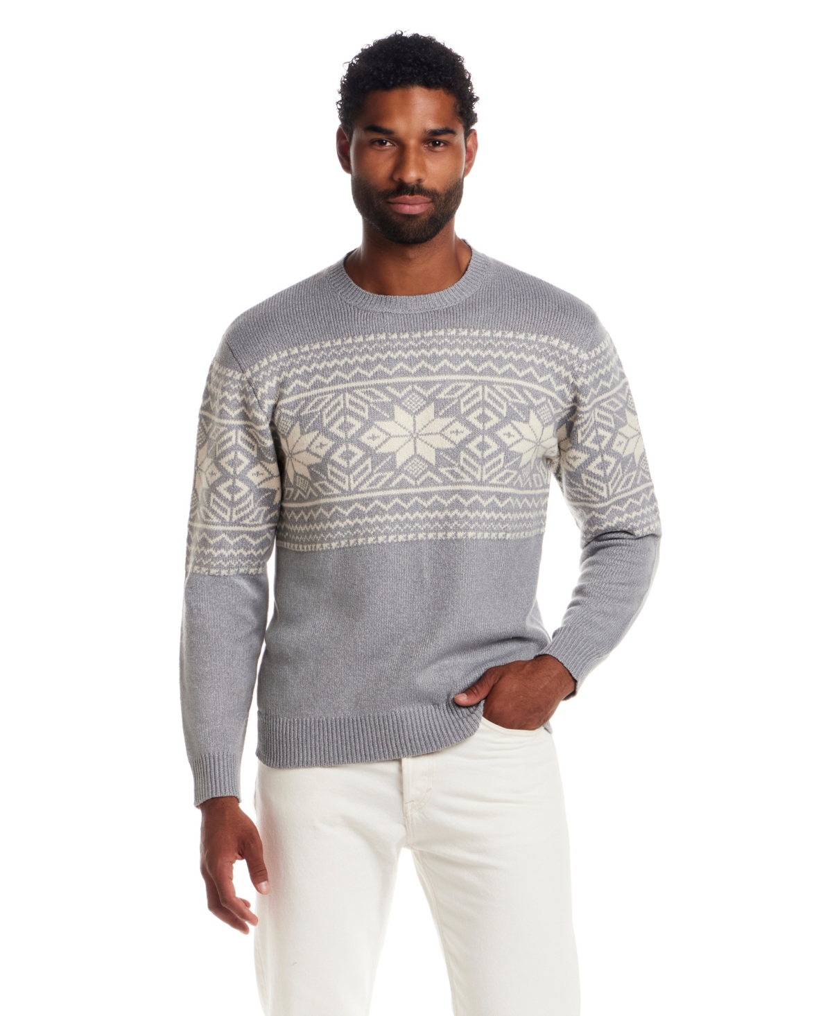 Click here for Weatherproof Vintage Mens Snowflake Crewneck Sweat... prices