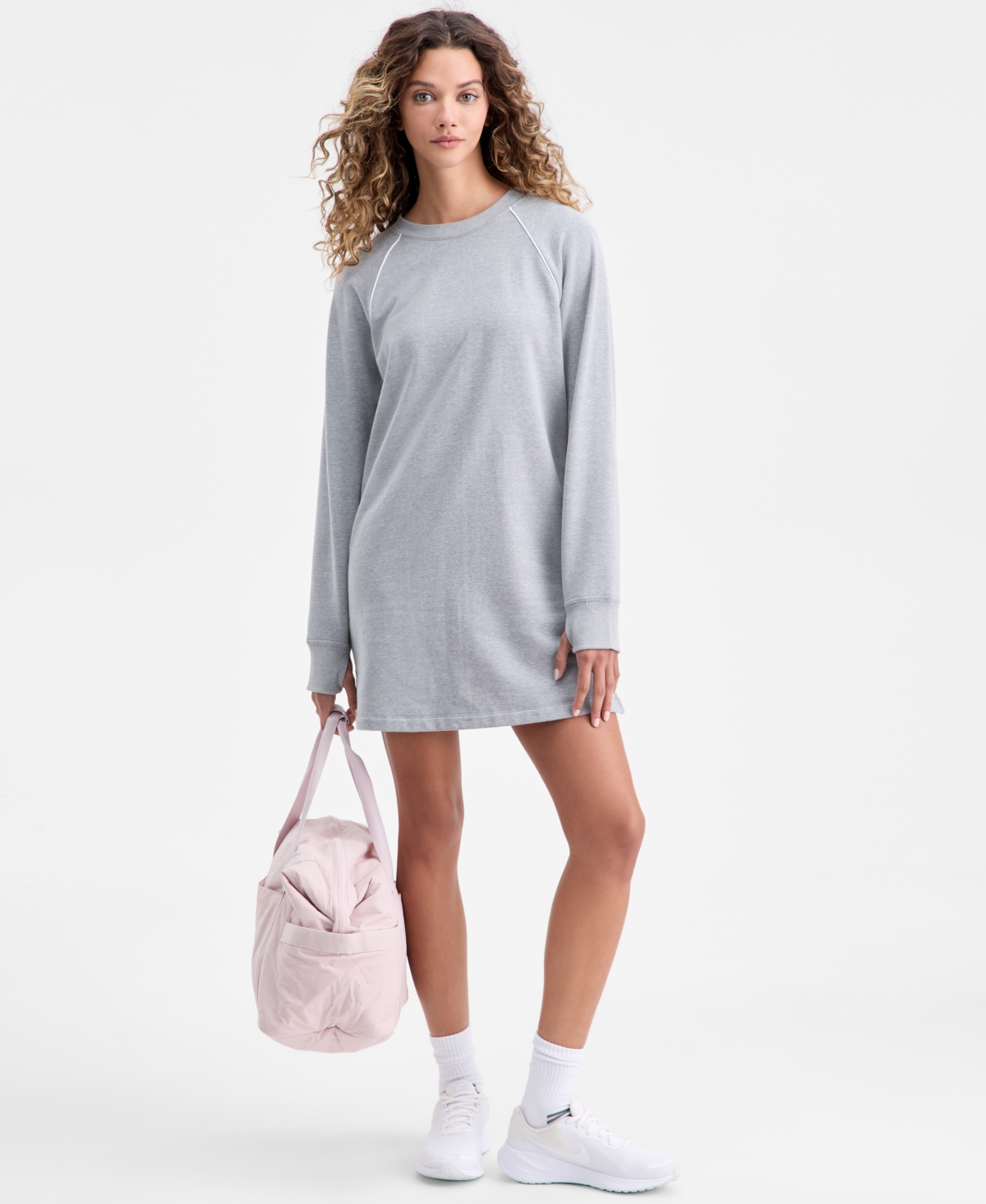 Click here for Id Ideology Womens Piped Sweatshirt Dress  Macys E... prices