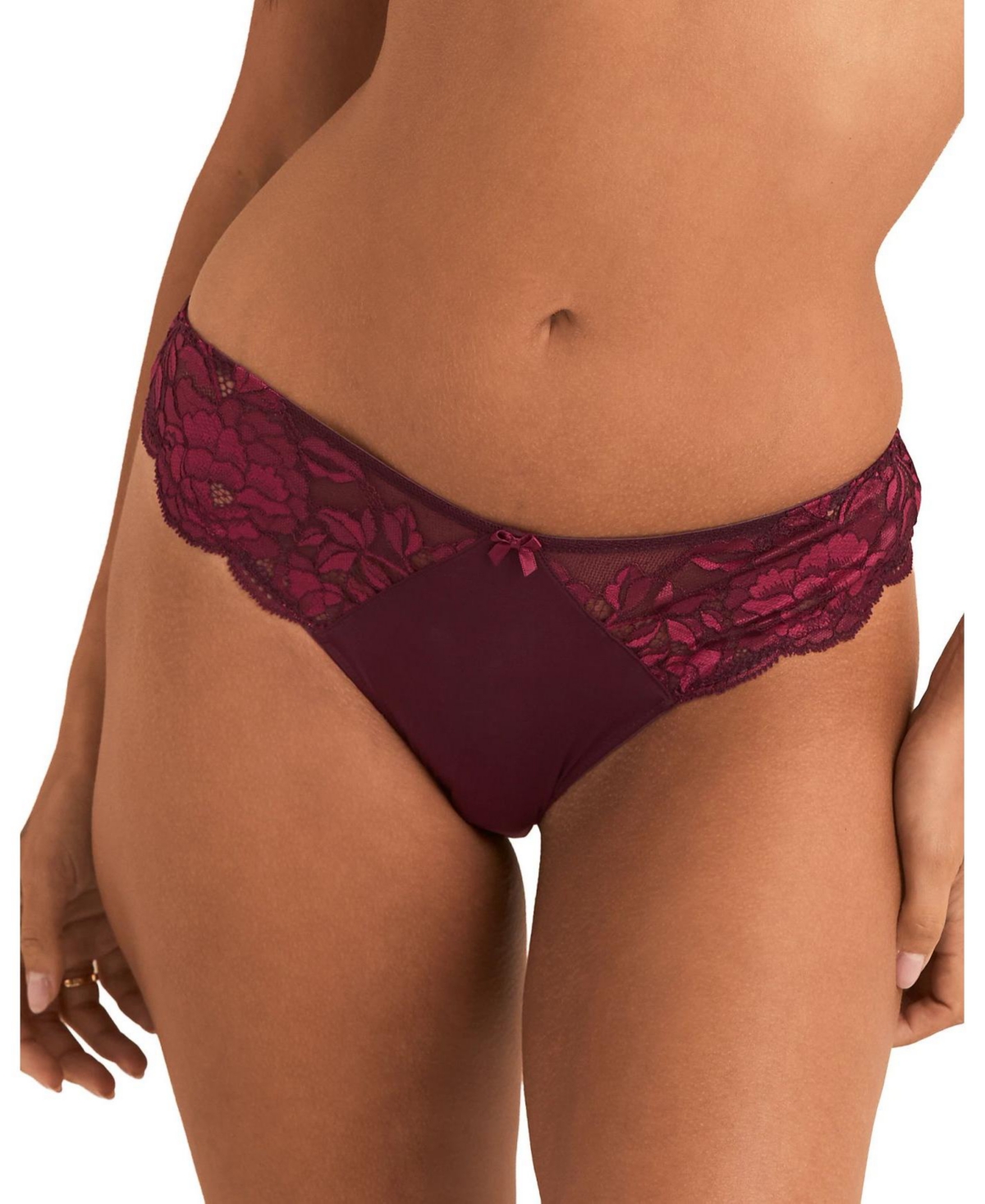 Click here for Adore Me Womens Chelsi Brazilian Panty - Dark purp... prices