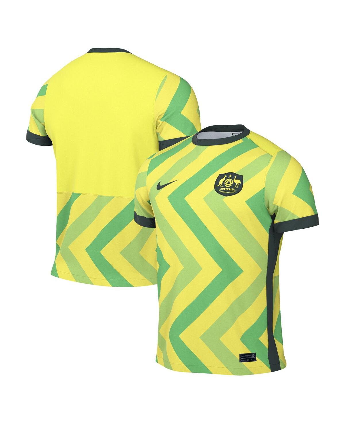 Nike Mens Yellow Australia National Team 2025/26 Home Replica Jersey - Yellow