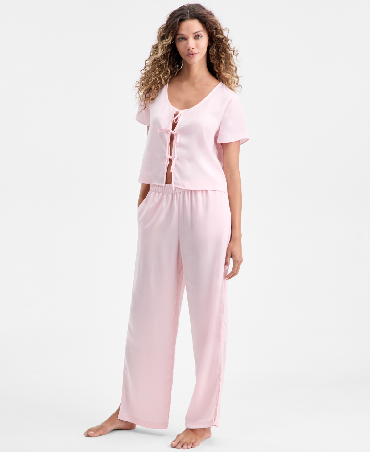 Click here for State of Day Womens 2-Piece Short-Sleeve Top and P... prices