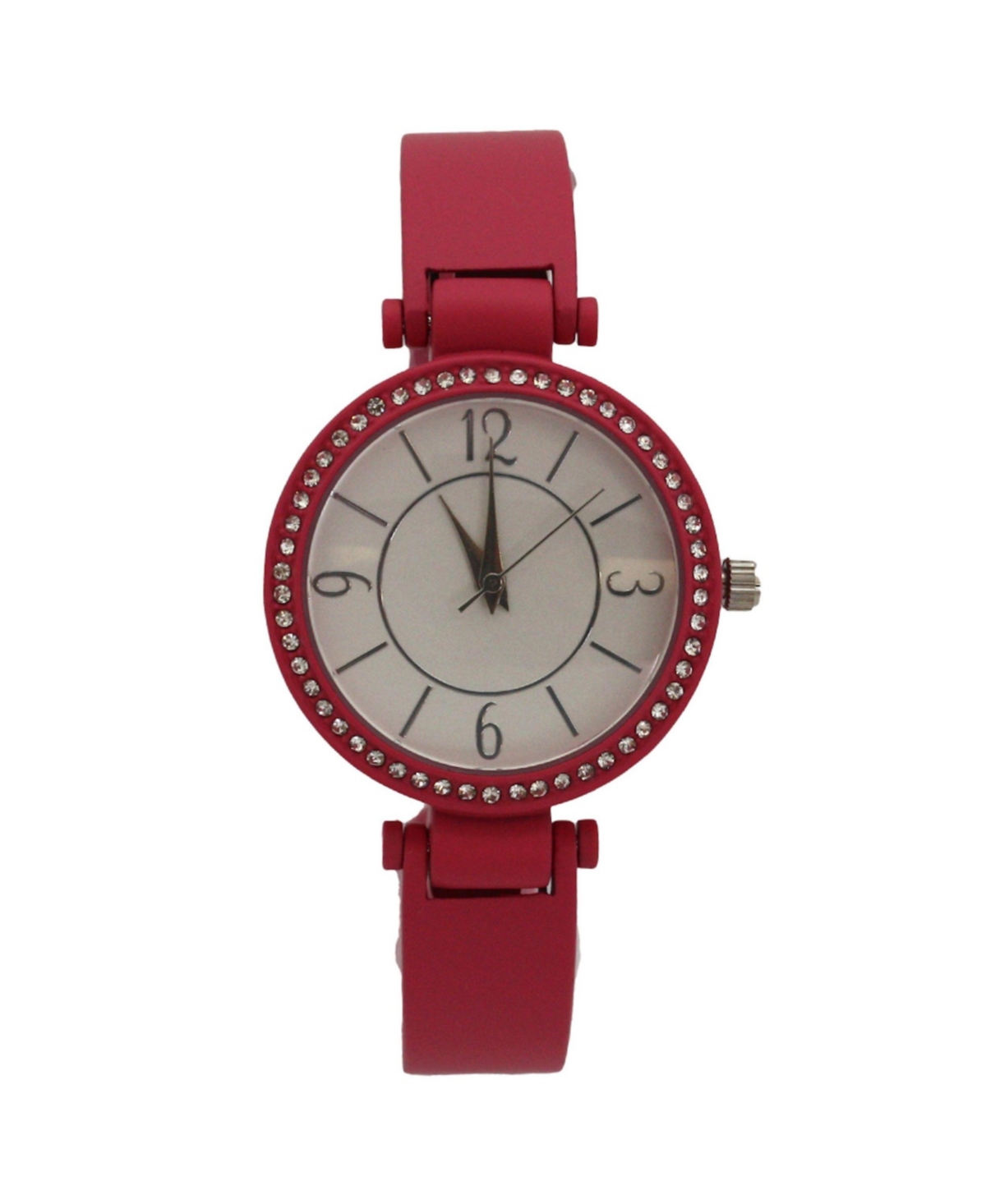 Click here for Hot Pink Solid Colors And Rhinestone Detail Bangle... prices