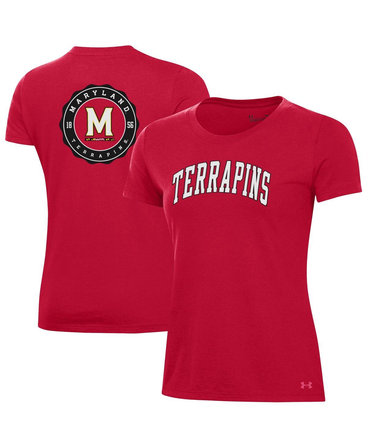 Click here for Under Armour Womens Red Maryland Terrapins Essenti... prices