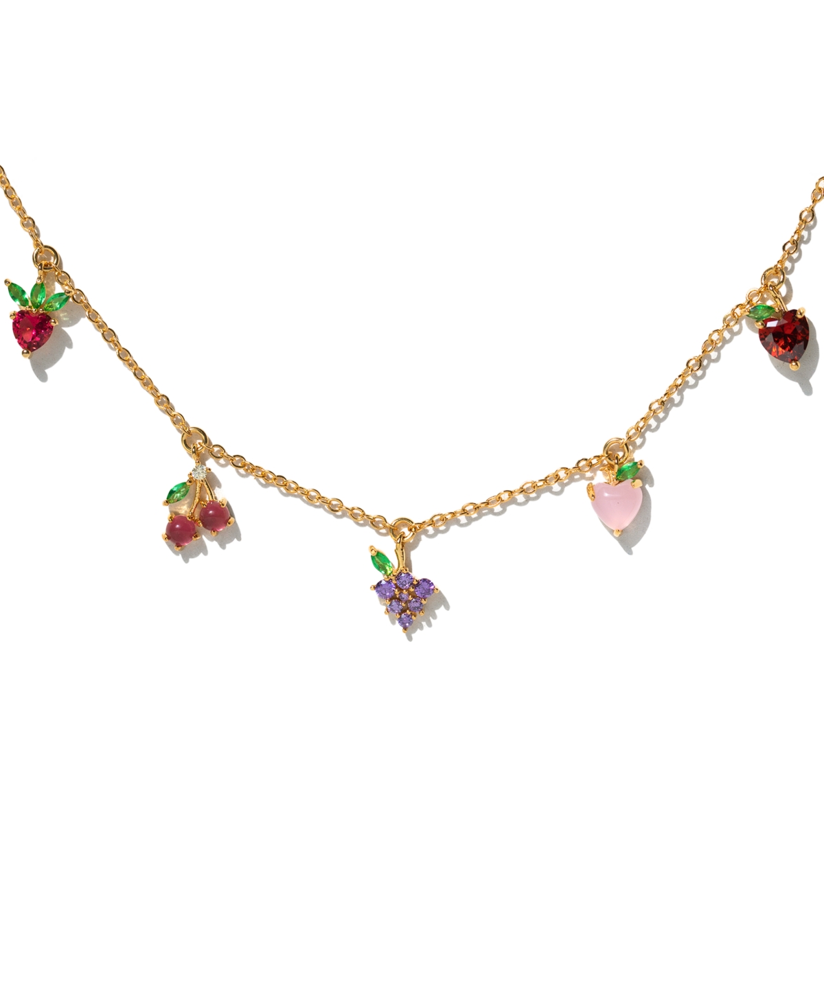 Click here for Girls Crew Crystal Multi-Color Fruit Basket Neckla... prices