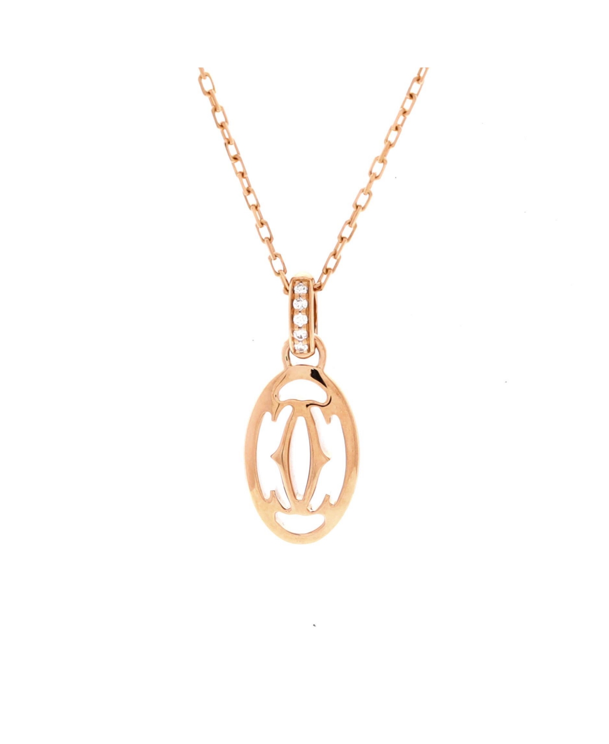 Click here for Pre-Owned Cartier Logo Double C Pendant Necklace -... prices