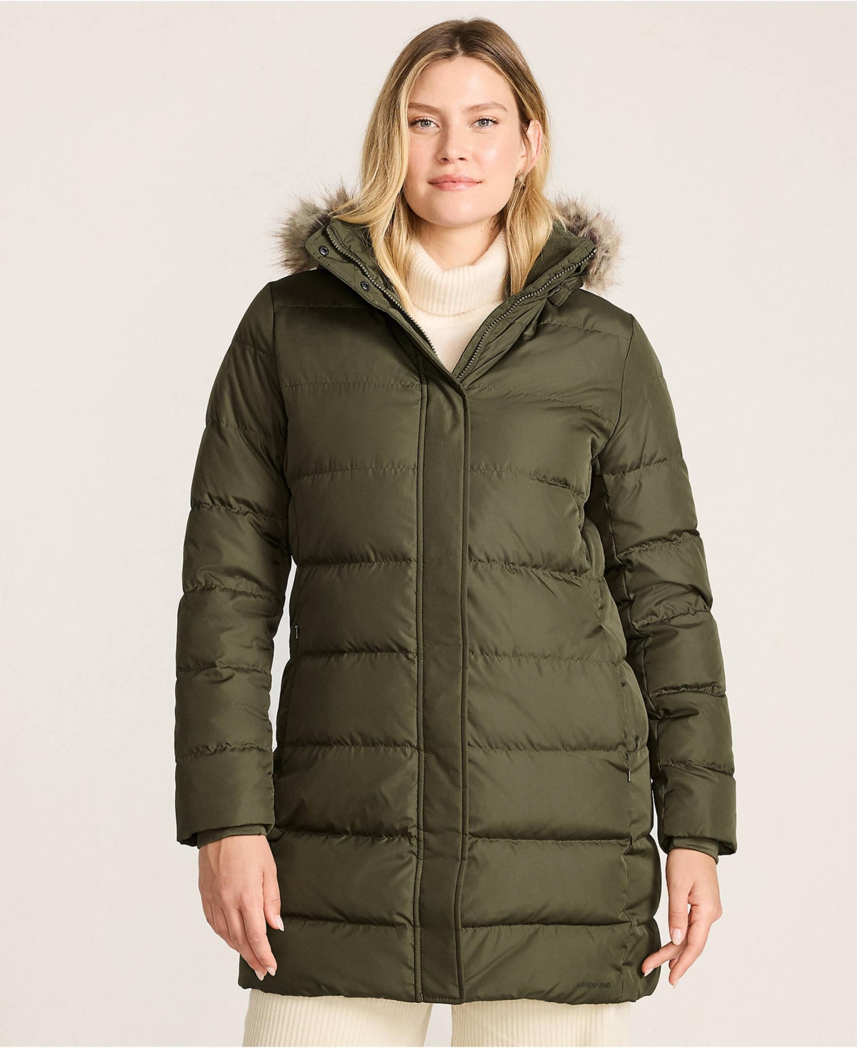 Click here for Lands End Womens Max 600 Down Puffer Coat - Woodla... prices
