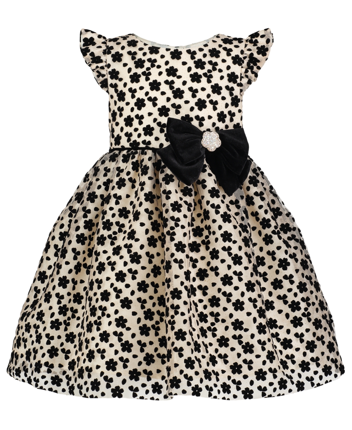 Click here for Blueberi Boulevard Baby Girls Round Neck Flocking... prices