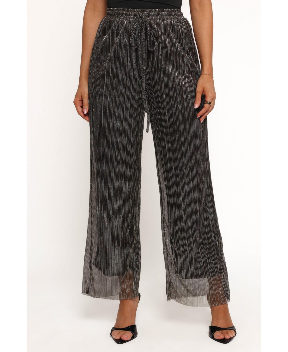 Click here for Petal and Pup Womens Nila Sheer Pant - Black prices