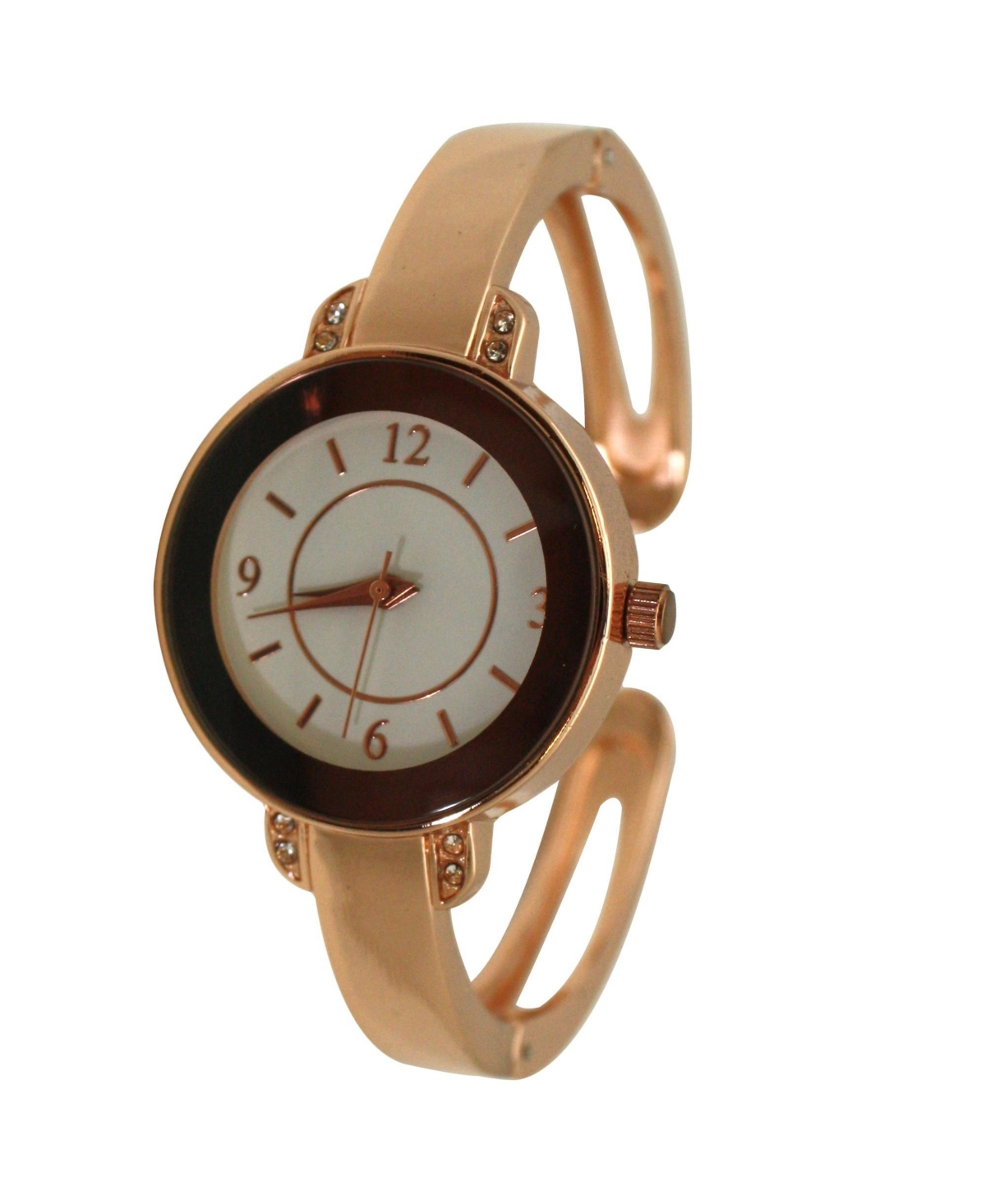 Click here for Olivia Pratt Rose Gold Metallic Round Face Bangle... prices