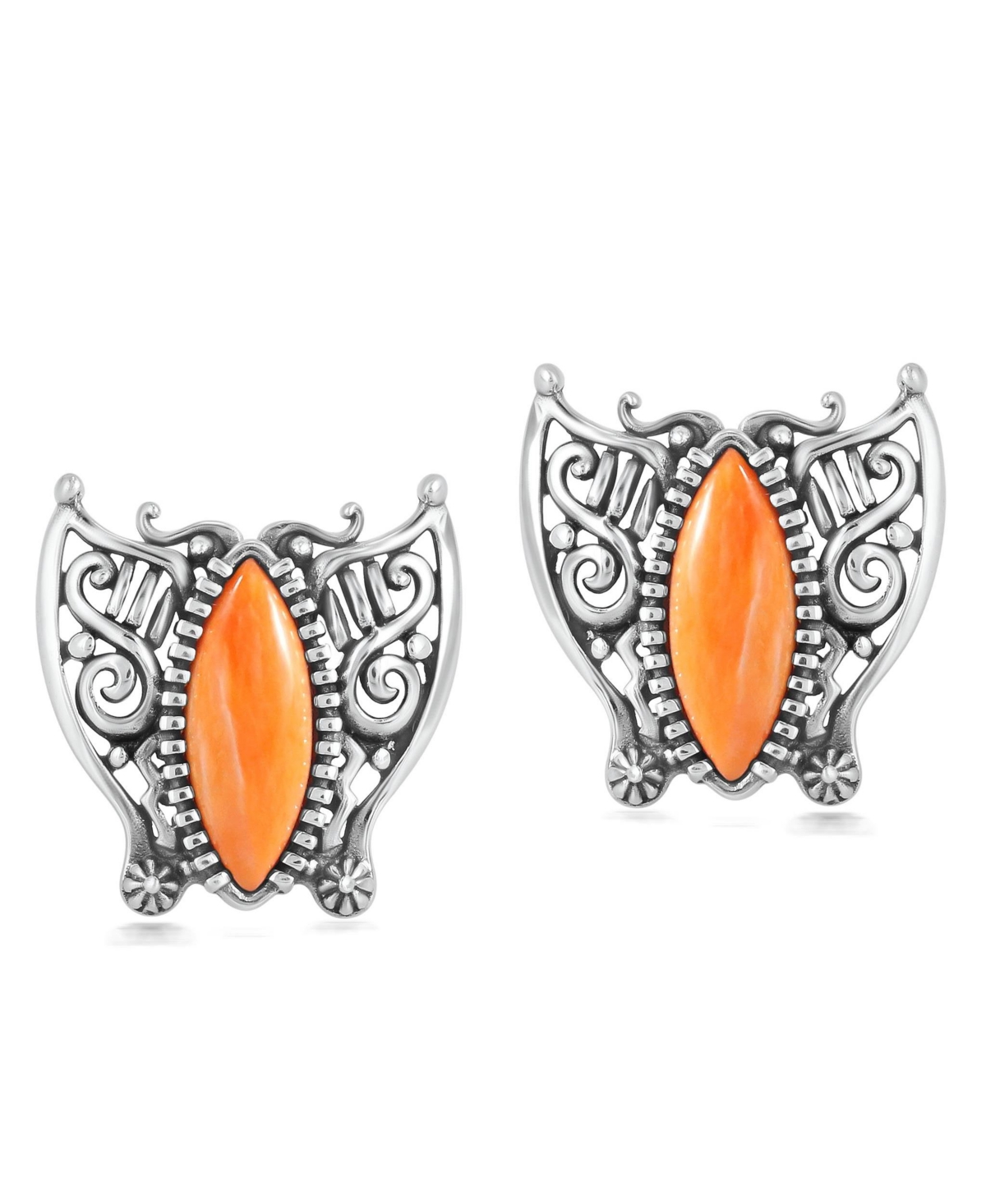 Click here for American West Jewelry Sterling Silver Orange Spiny... prices