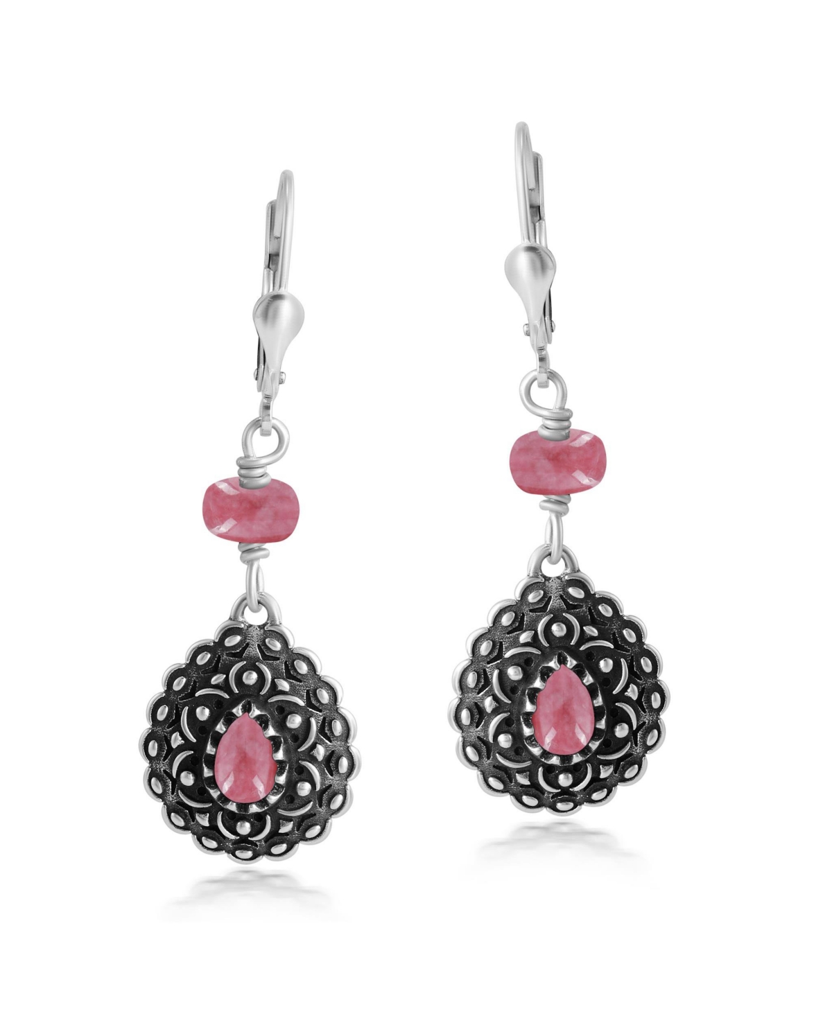 Click here for American West Jewelry Sterling Silver Rhodonite Pe... prices