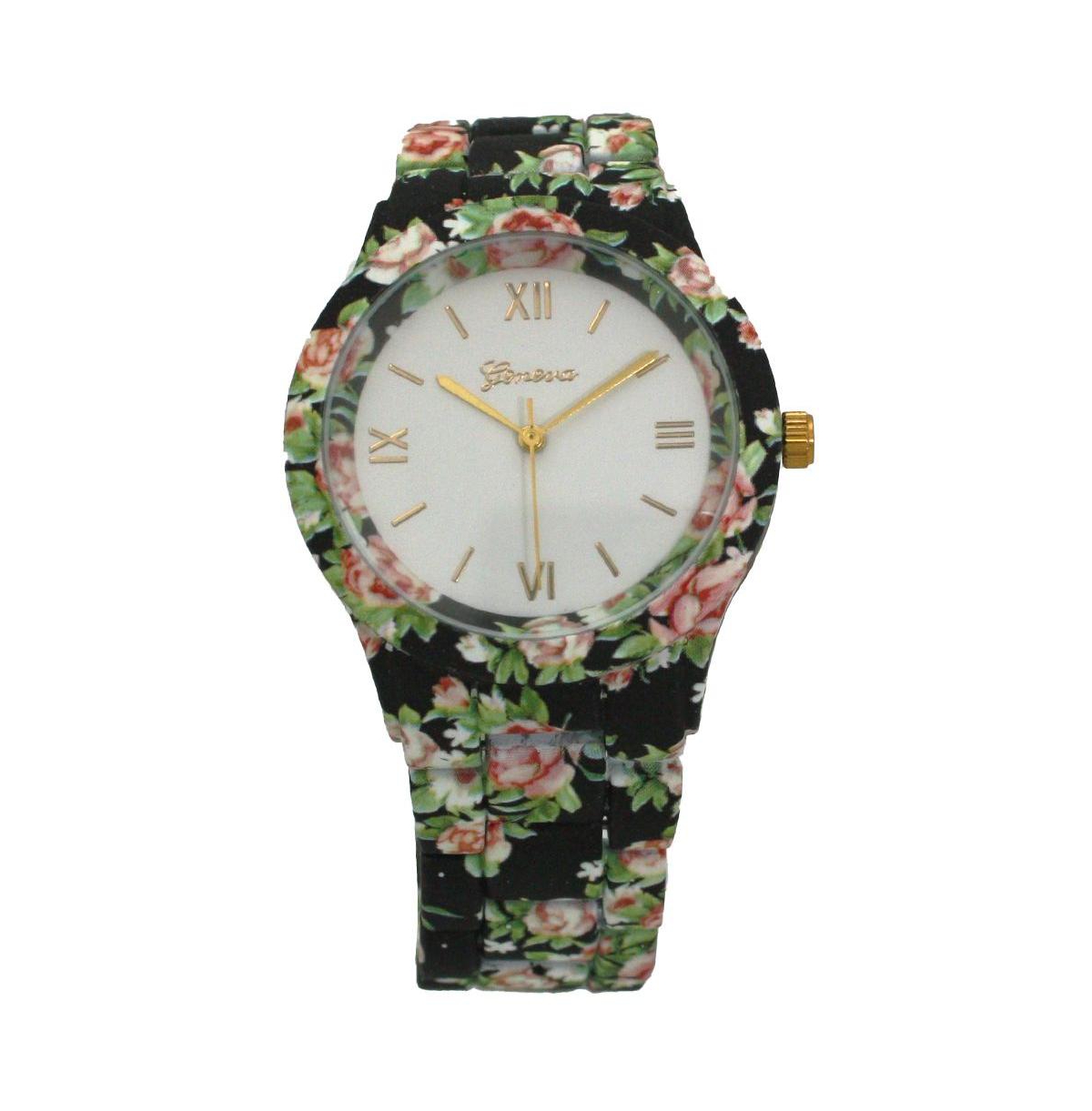 Click here for Olivia Pratt Black Floral Flowers Band Women Watch... prices