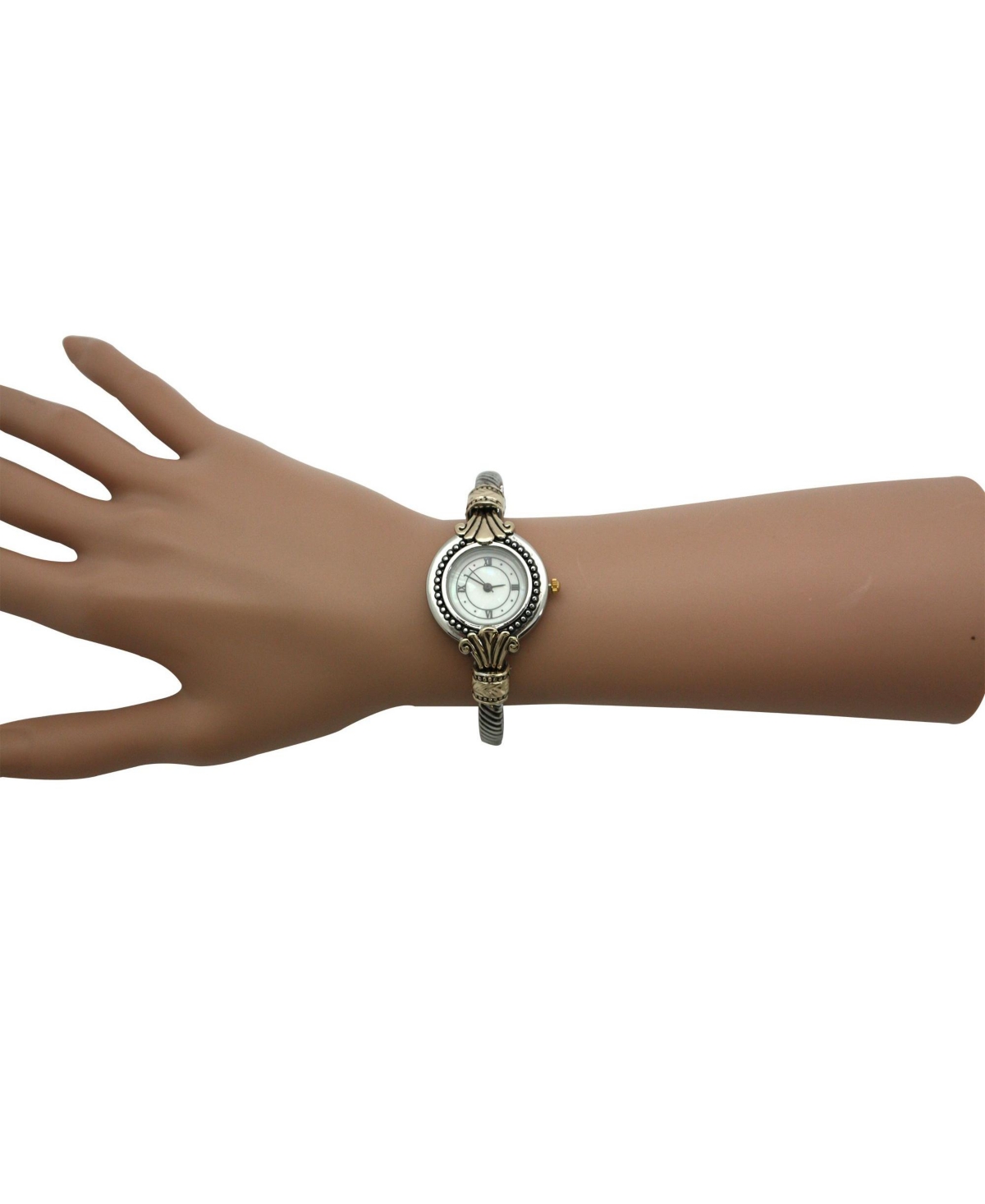 Click here for Two Tone Small Elegant Antique Look Women Bangle W... prices