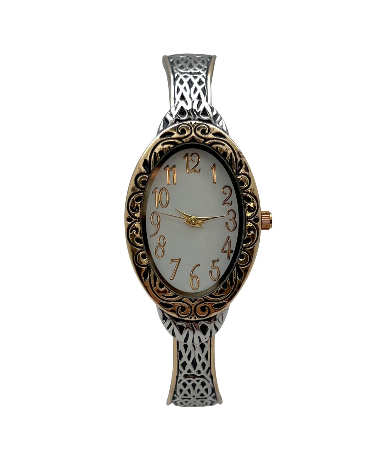 Click here for Olivia Pratt Two Tone Oval Face Elegant Textured B... prices