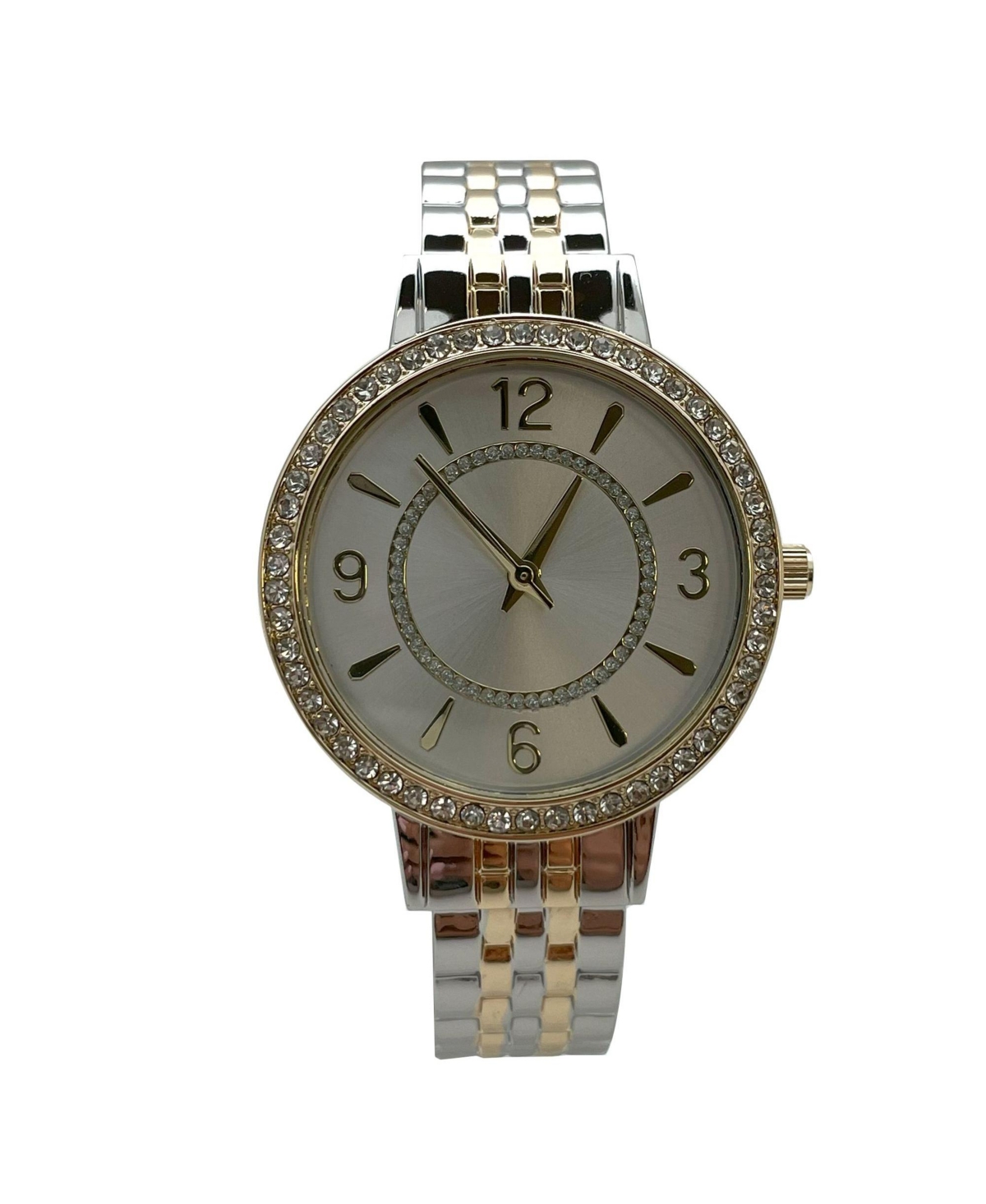 Click here for Olivia Pratt Two Tone Round Face Rhinestone Bezel... prices