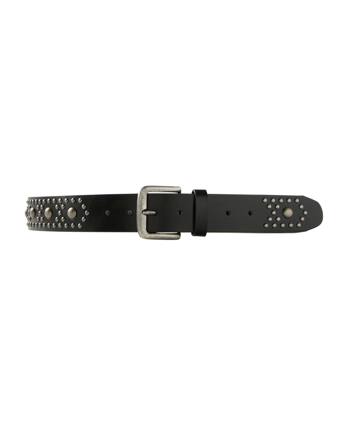 Click here for Cotton On Mens Circle Stud Belt - Black prices