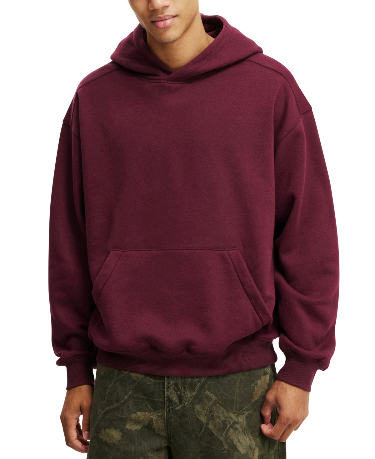 Click here for Cotton On Mens Box Fit Hoodie - Purple prices