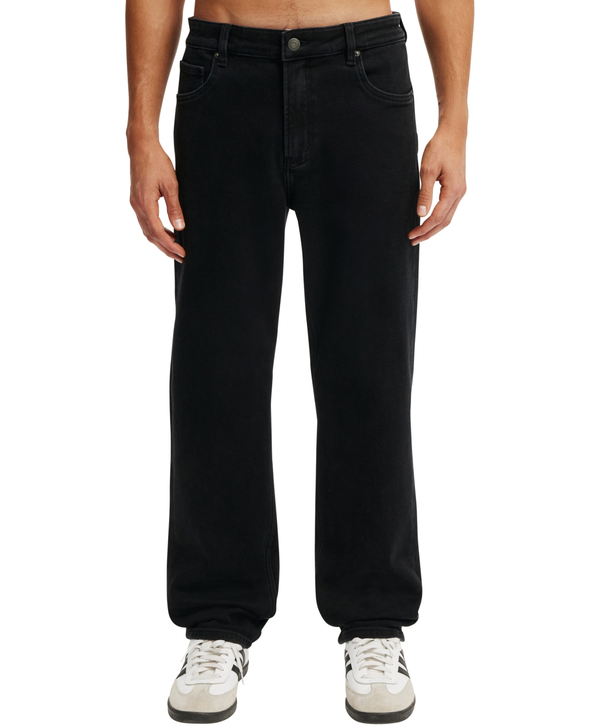 Click here for Cotton On Mens Loose Straight Jean - Black prices