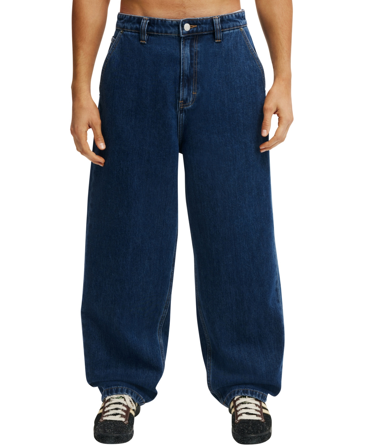 Click here for Cotton On Mens Baggy Skater Jean - Dark Blue prices